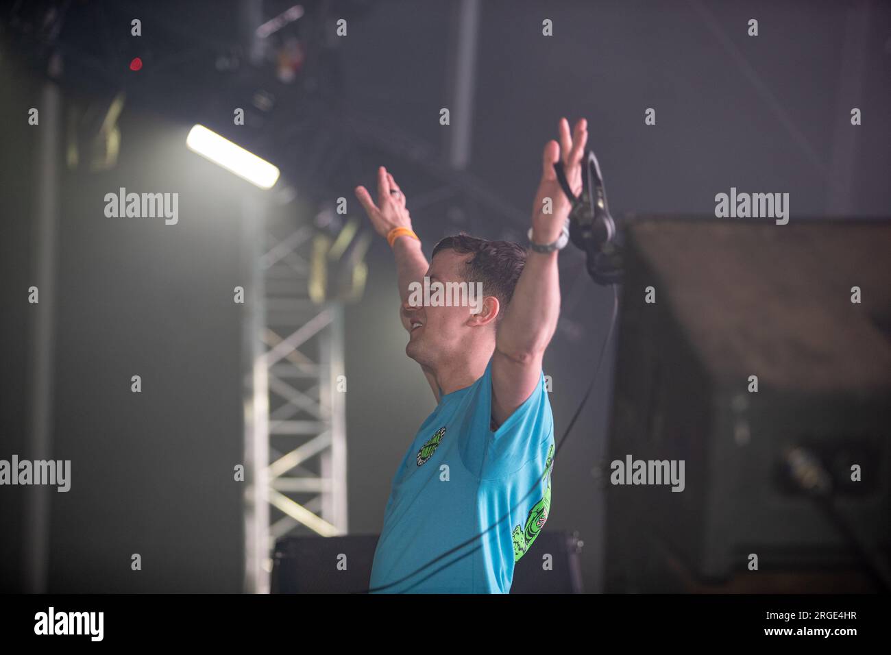 Belfast, Ireland, 8th August 2023, Shugz was one of of the DJ who ...