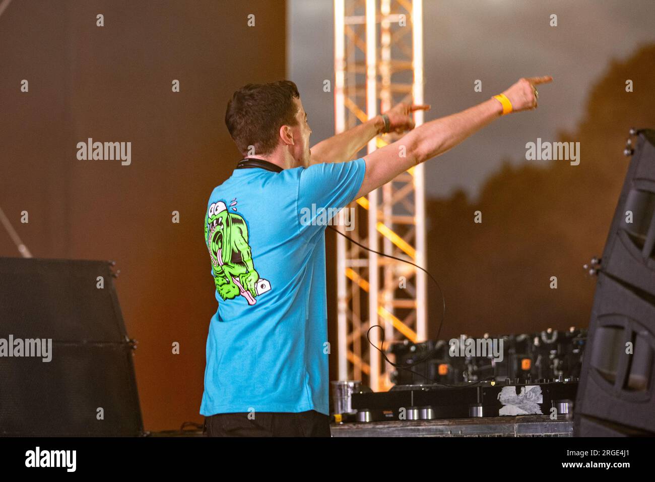 Belfast, Ireland, 8th August 2023, Shugz was one of of the DJ who ...