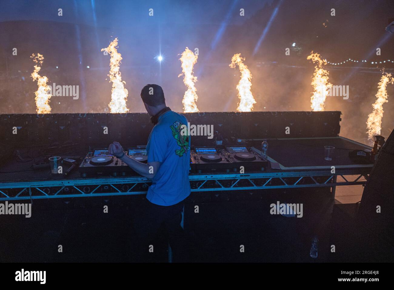 Belfast, Ireland, 8th August 2023, Shugz was one of of the DJ who ...