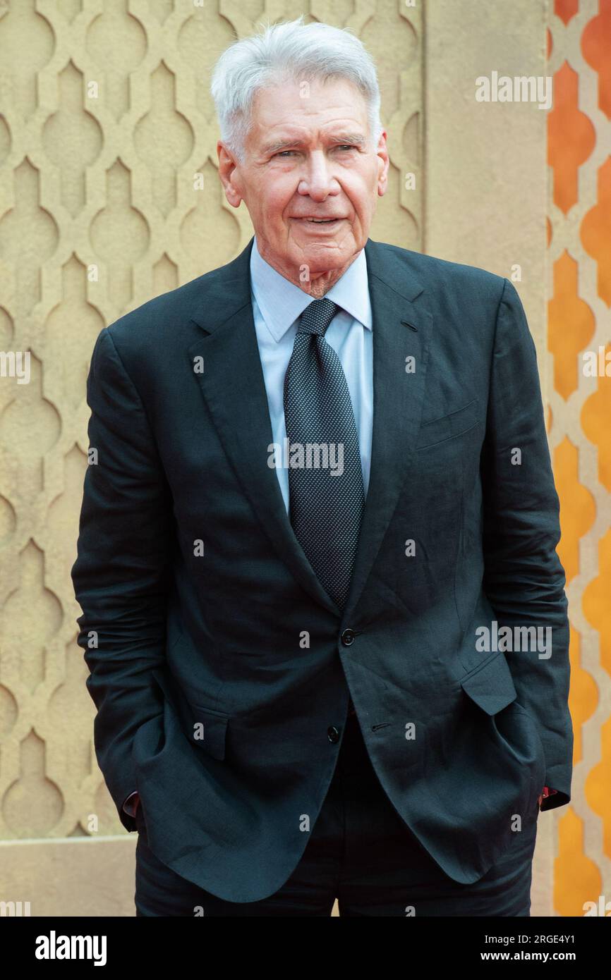Harrison Ford attends the UK Premiere of 'Indiana Jones and The Dial of ...