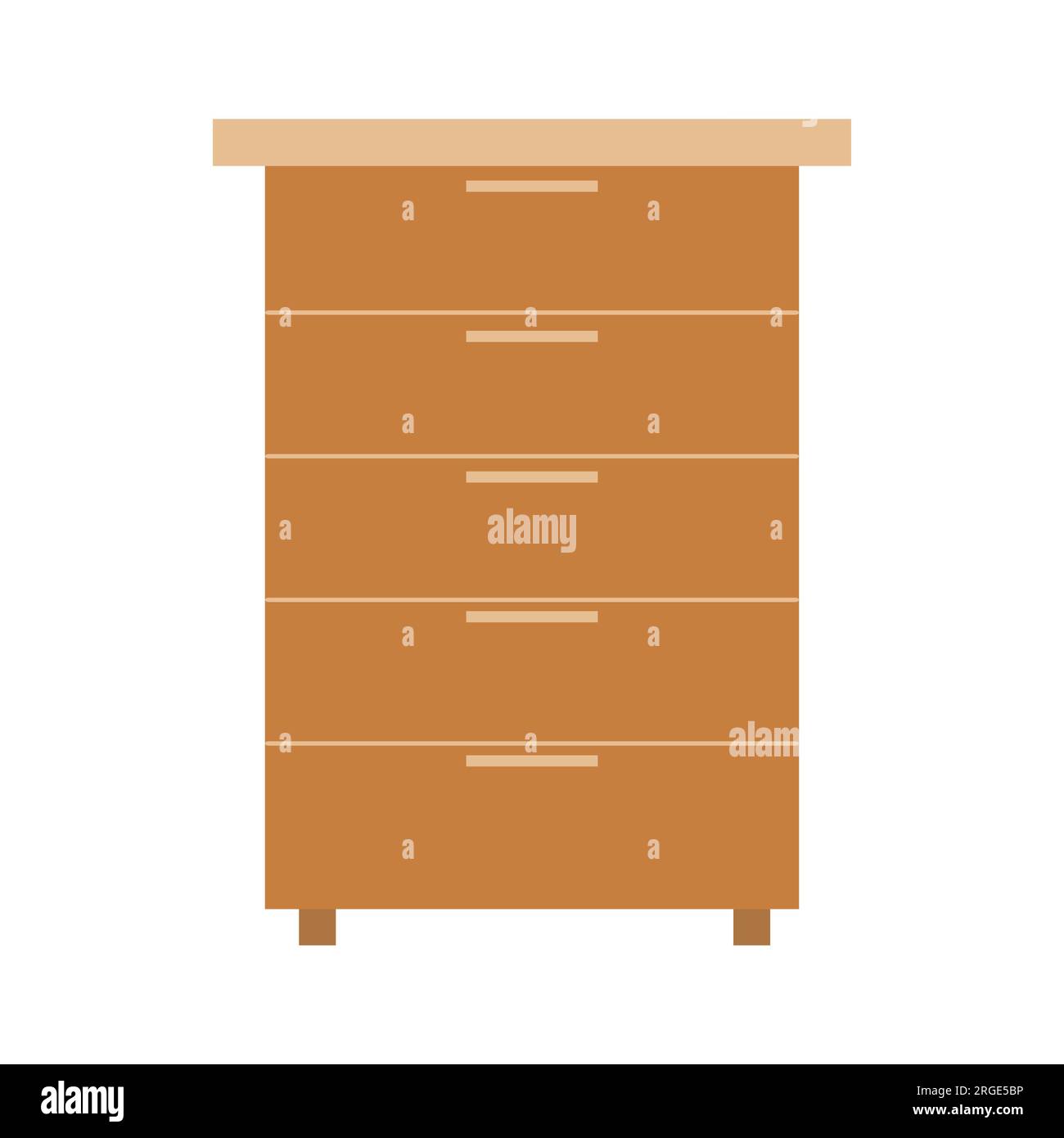 Storage furniture set in the living room. A tall brown chest of drawers ...