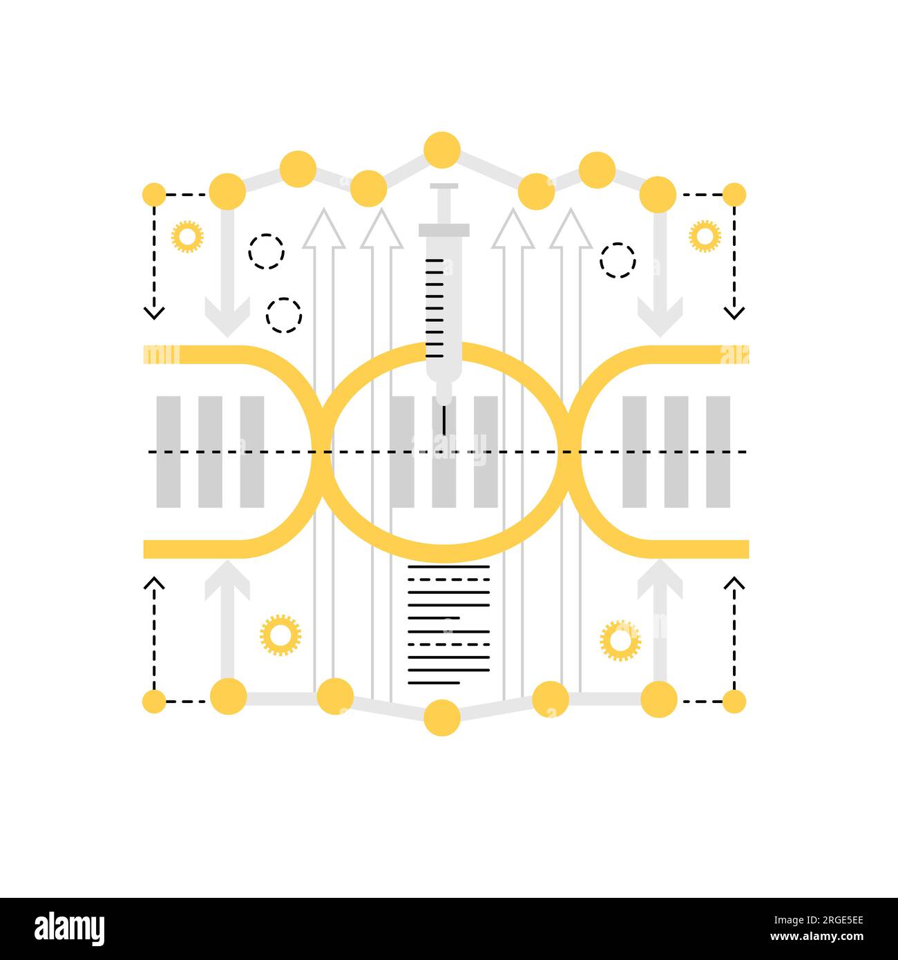 Transgenic organisms. Genetics biochemistry research, lab test vector ...
