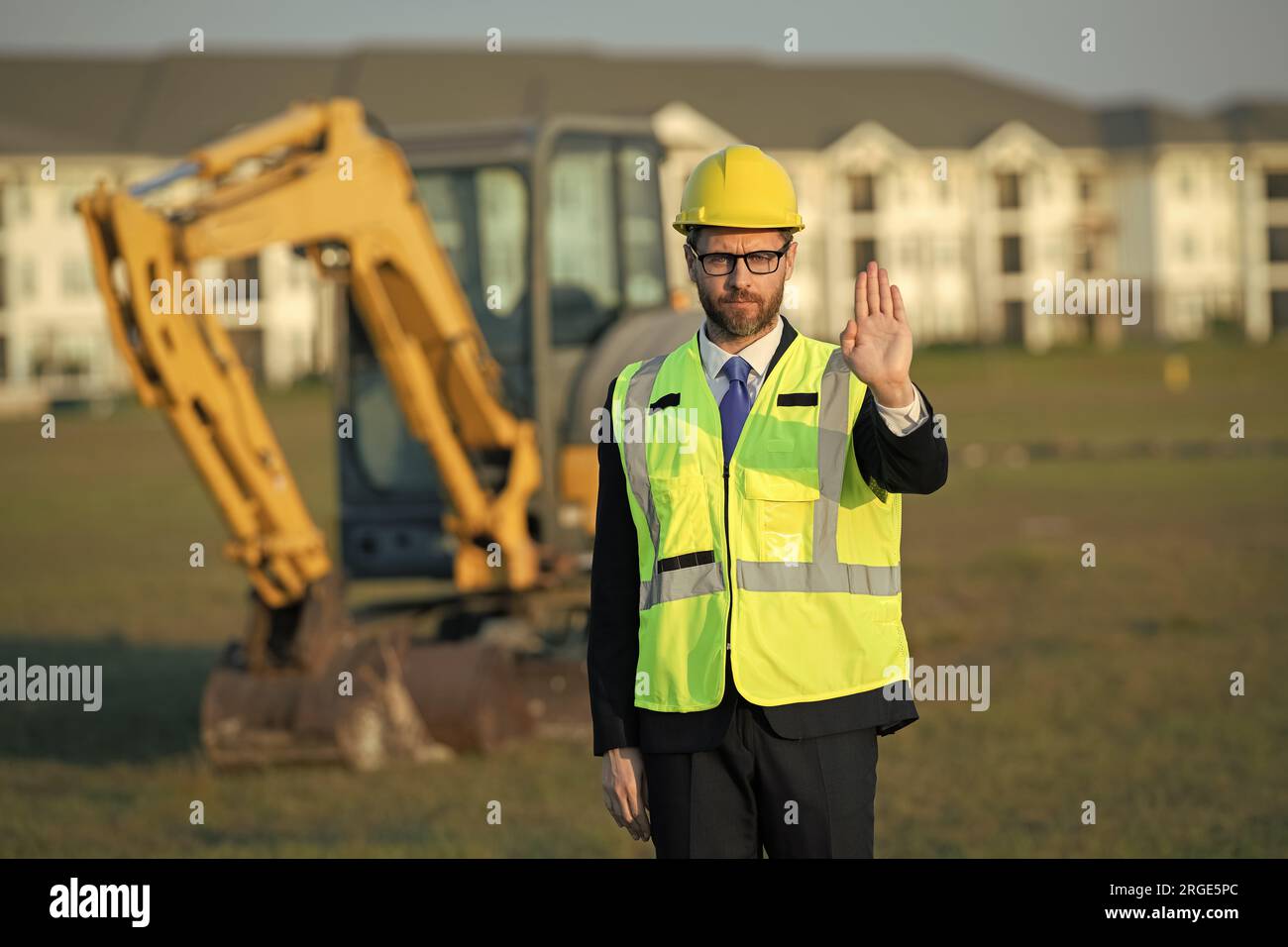 photo of engineer man at civil engineering, stop. engineer man at civil ...