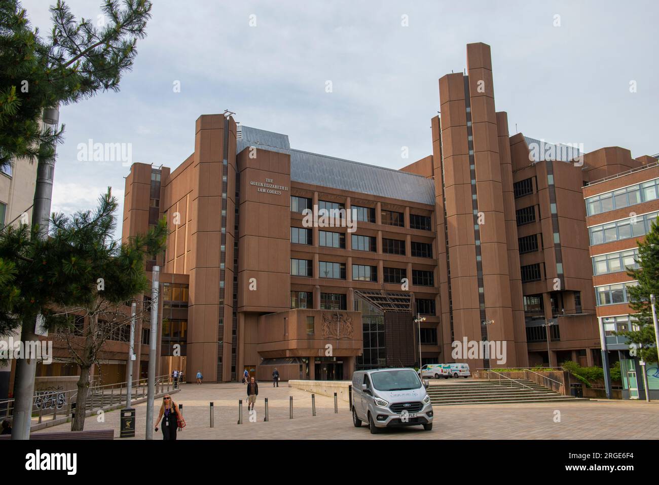Queen Elizabeth II Crown Court at Derby Square in city center of ...