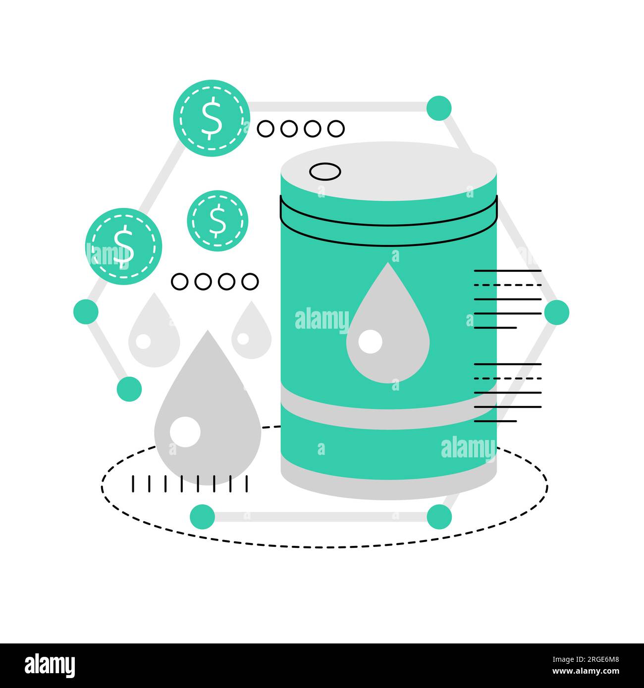 Oil price variation. Petroleum cost inflation, petroleum industry ...