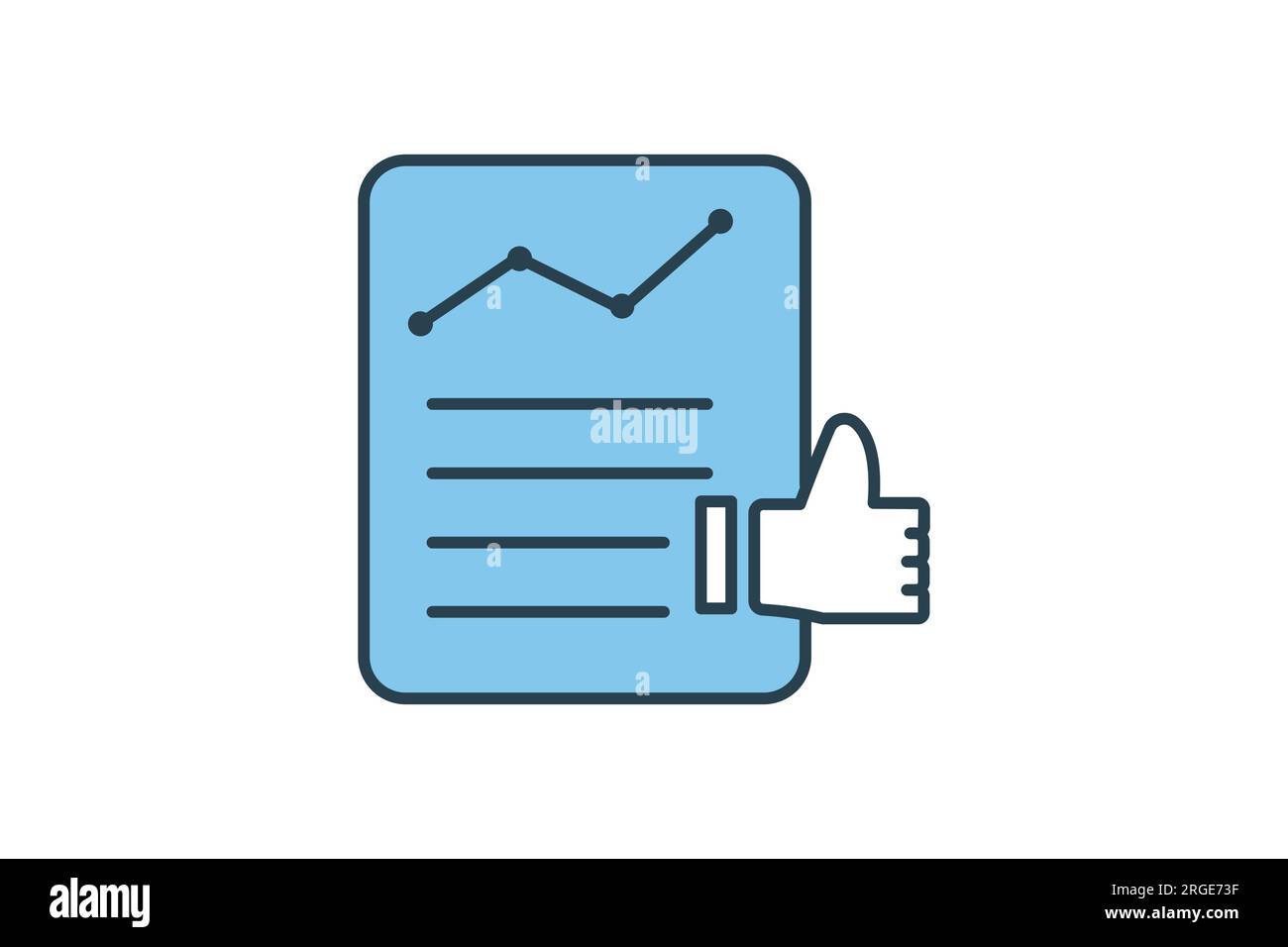 Response Audit Icon. Icon related to survey. flat line icon style. Simple vector design editable ...
