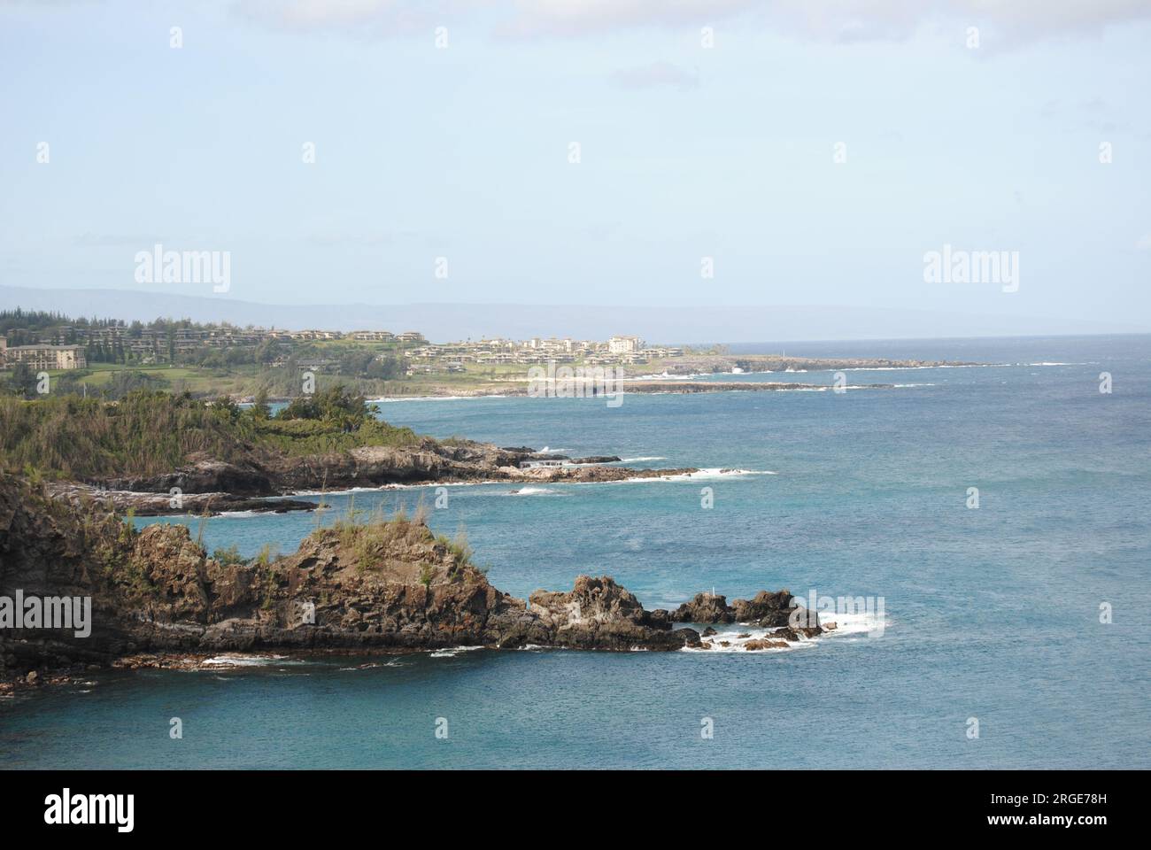 Cliff shoreline in Maui, HI Stock Photo - Alamy