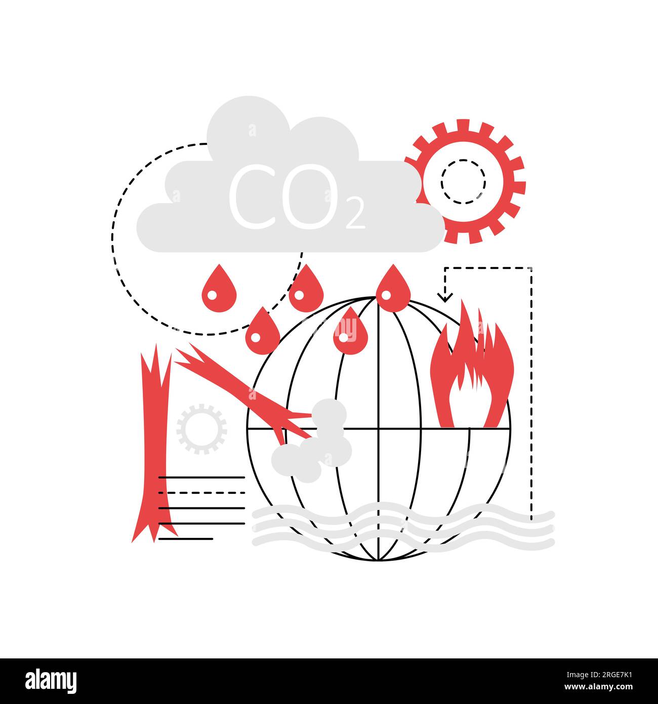 Global ecology problem. Environmental pollution, save planet, eco ...