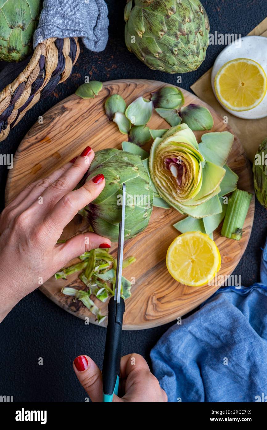 Cutting off leaves hi-res stock photography and images - Alamy