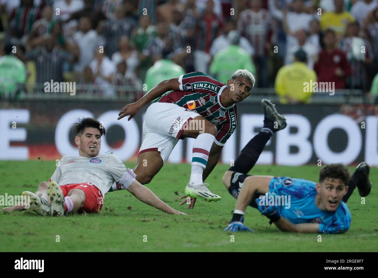 John Kennedy of Brazil's Fluminense scores his side's second goal ...