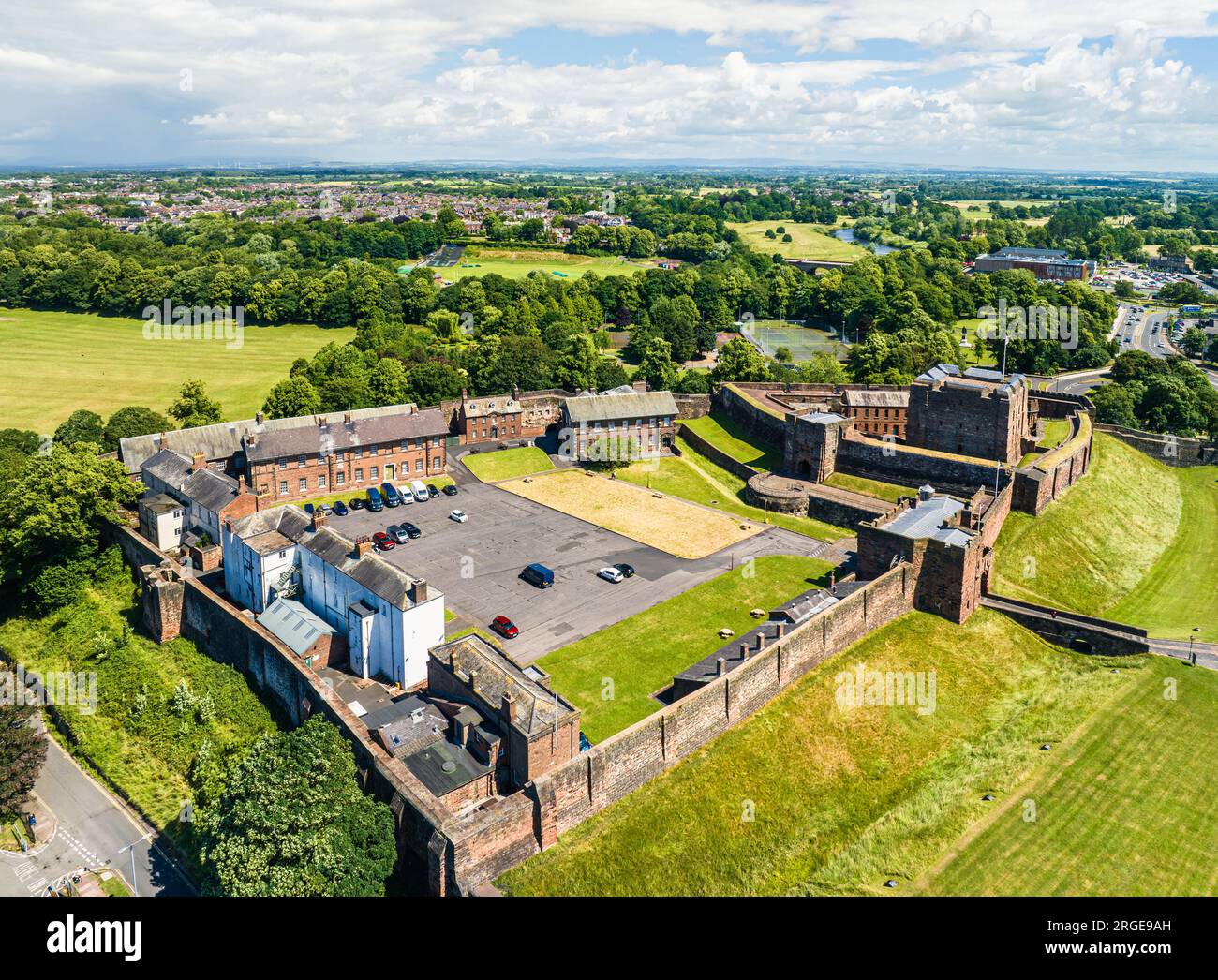 Aerial view carlisle city hi-res stock photography and images - Alamy
