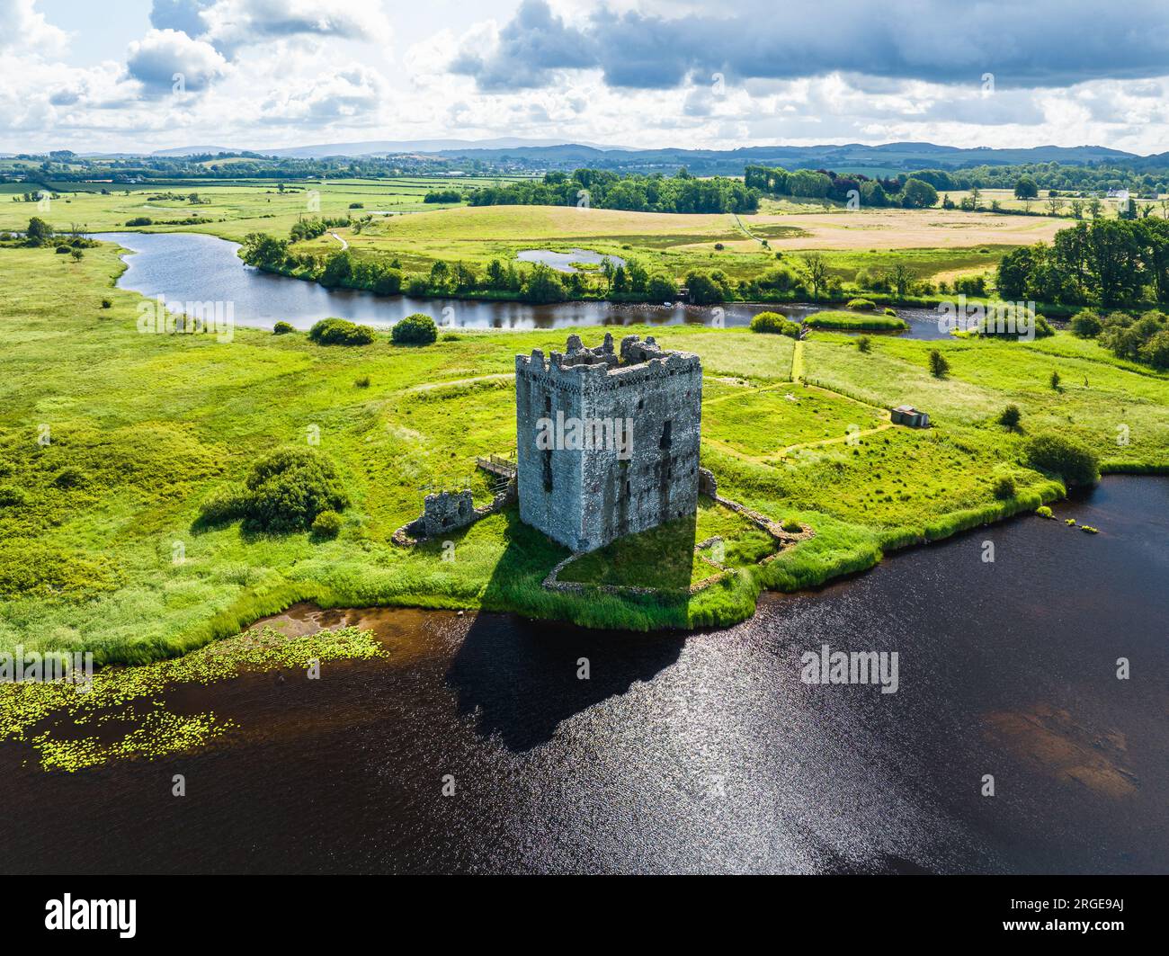Scotland cattle drone hi-res stock photography and images - Alamy