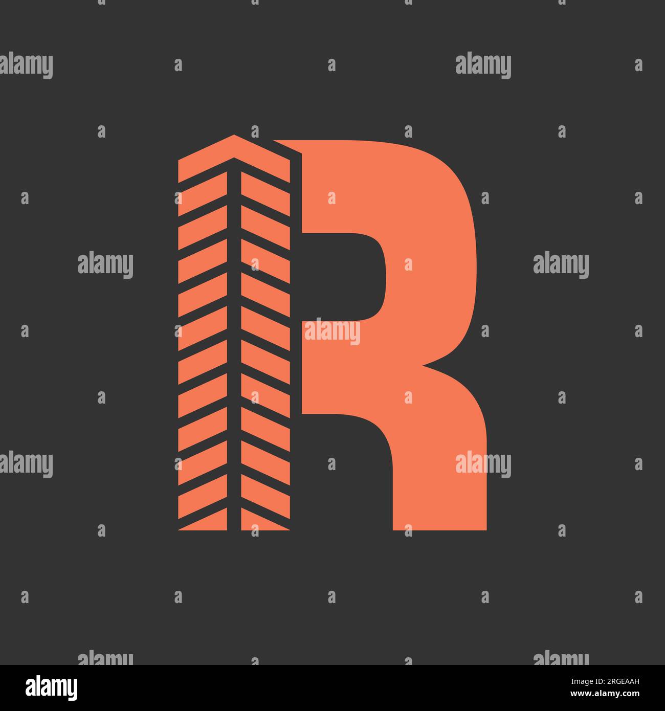 Letter R Real Estate Logo Concept With Building Icon. Property and ...