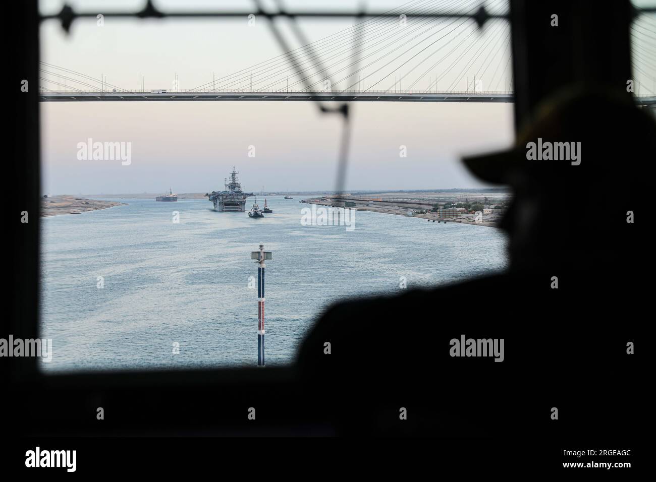 230806-N-ED646-2077- SUEZ CANAL (August 6, 2023) U.S. Navy Lt. j.g ...