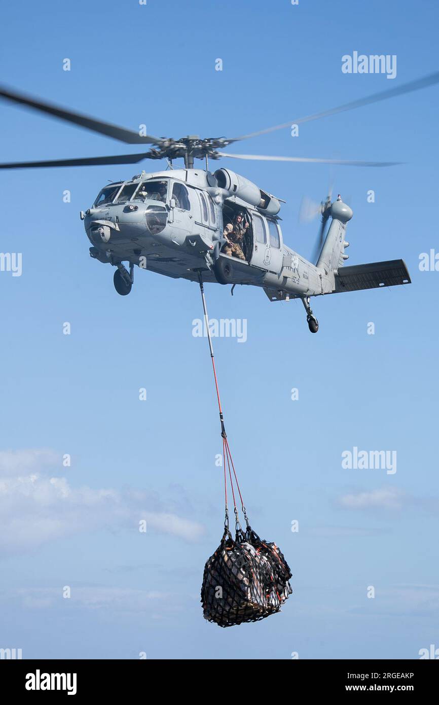 An MH-60 Sea Hawk, attached to the "Tridents" of Helicopter Sea Combat ...