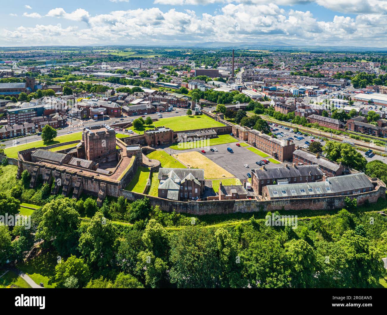 Carlisle castle aerial view hi-res stock photography and images - Alamy