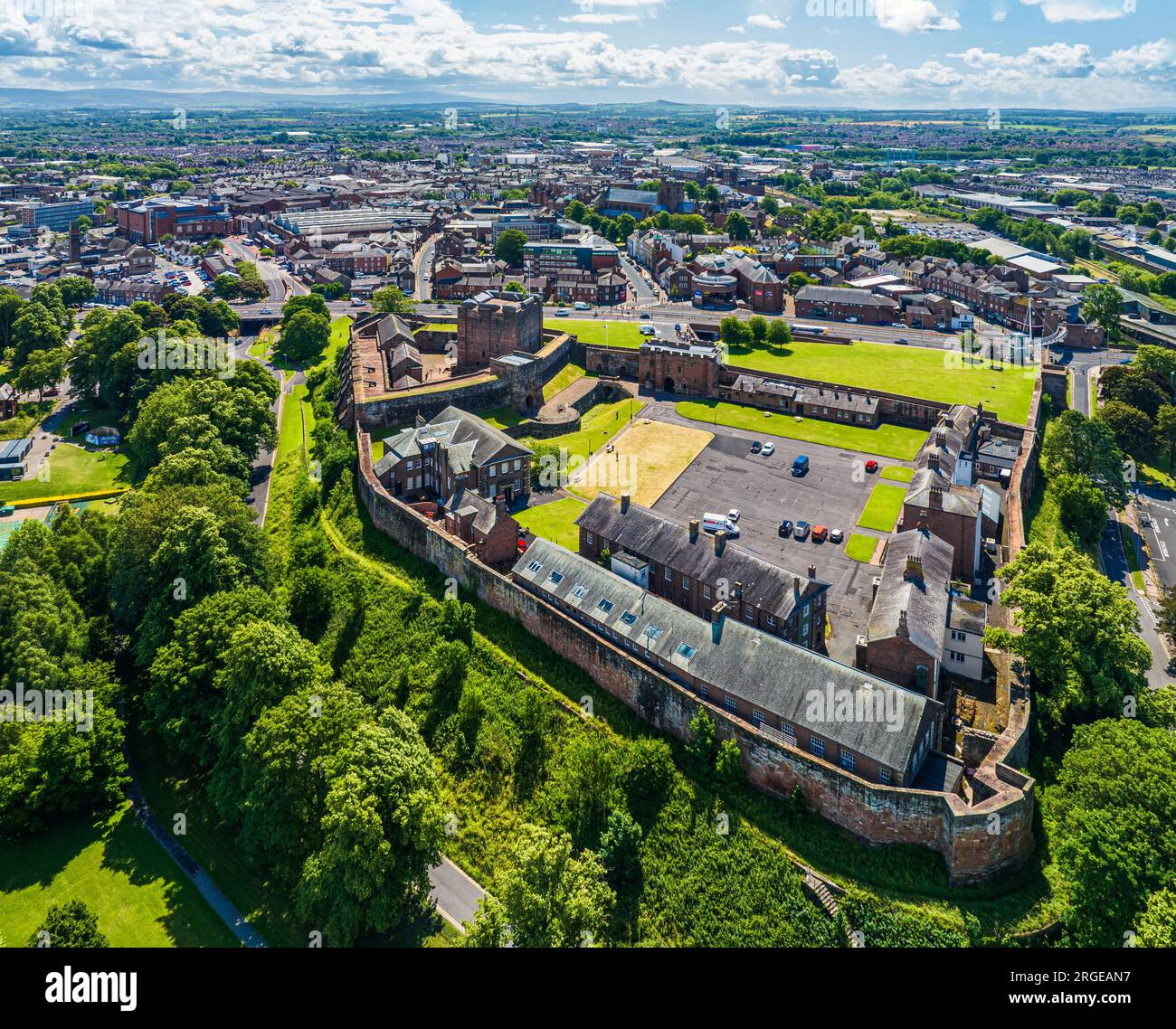 Aerial view carlisle city hi-res stock photography and images - Alamy