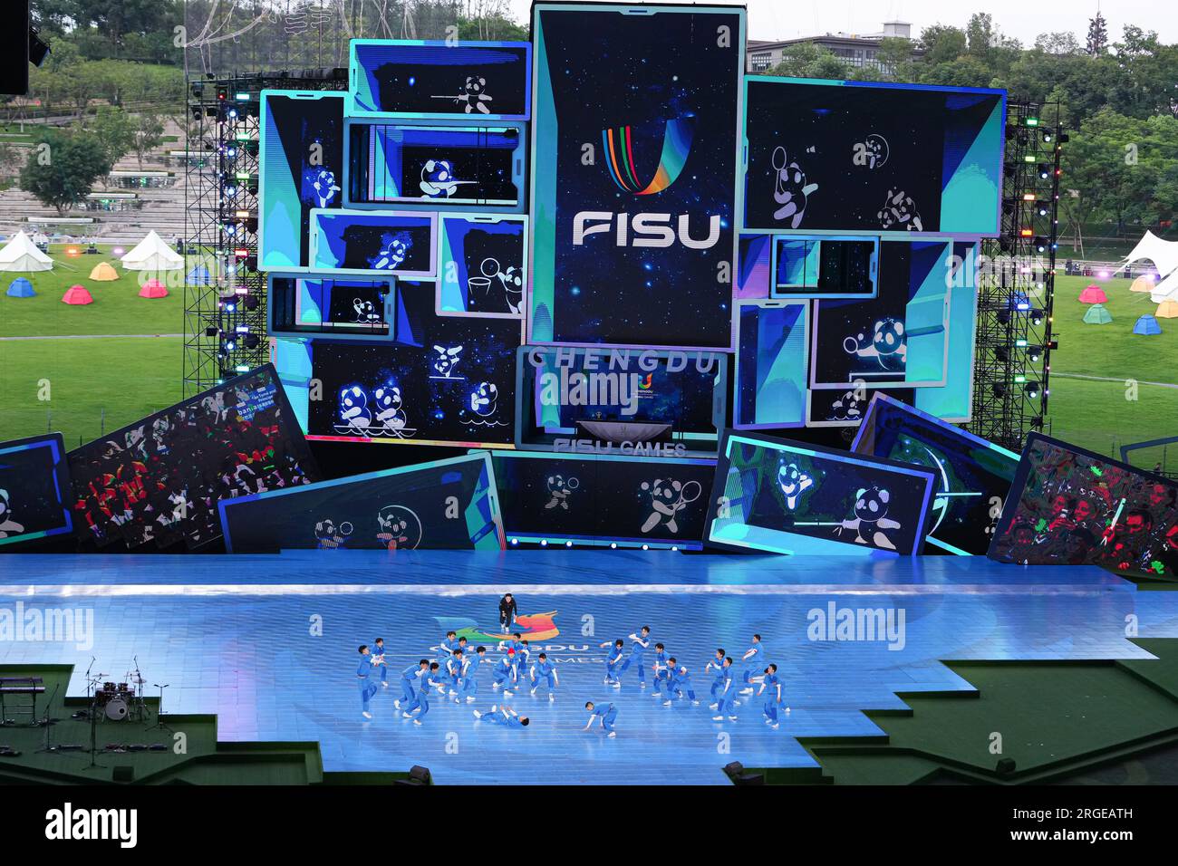 General view, AUGUST 8, 2023 : Closing Ceremony during Chengdu 2021 ...