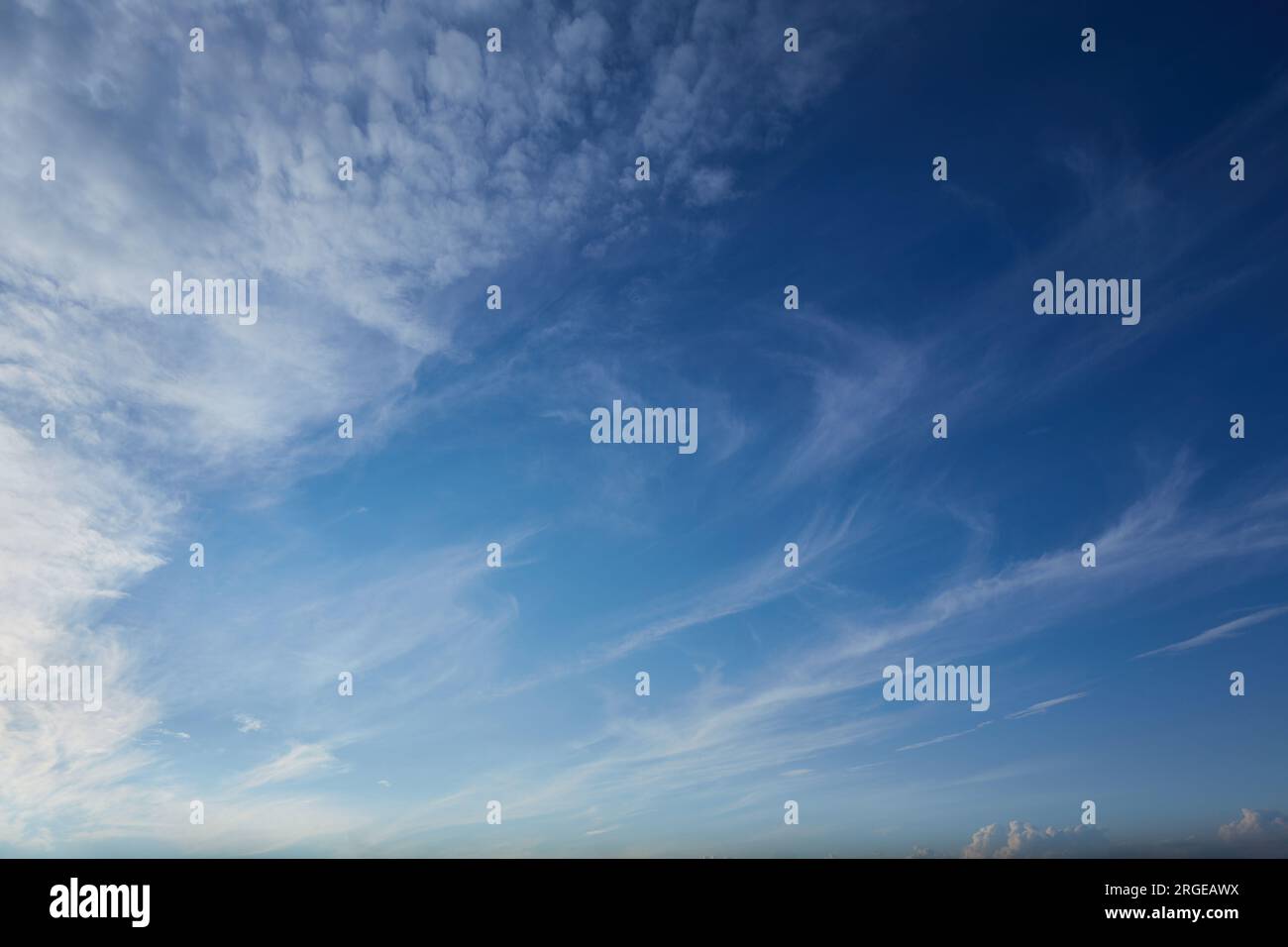 Panorama of daytime sky with clouds. sunset Sky background, daylight ...
