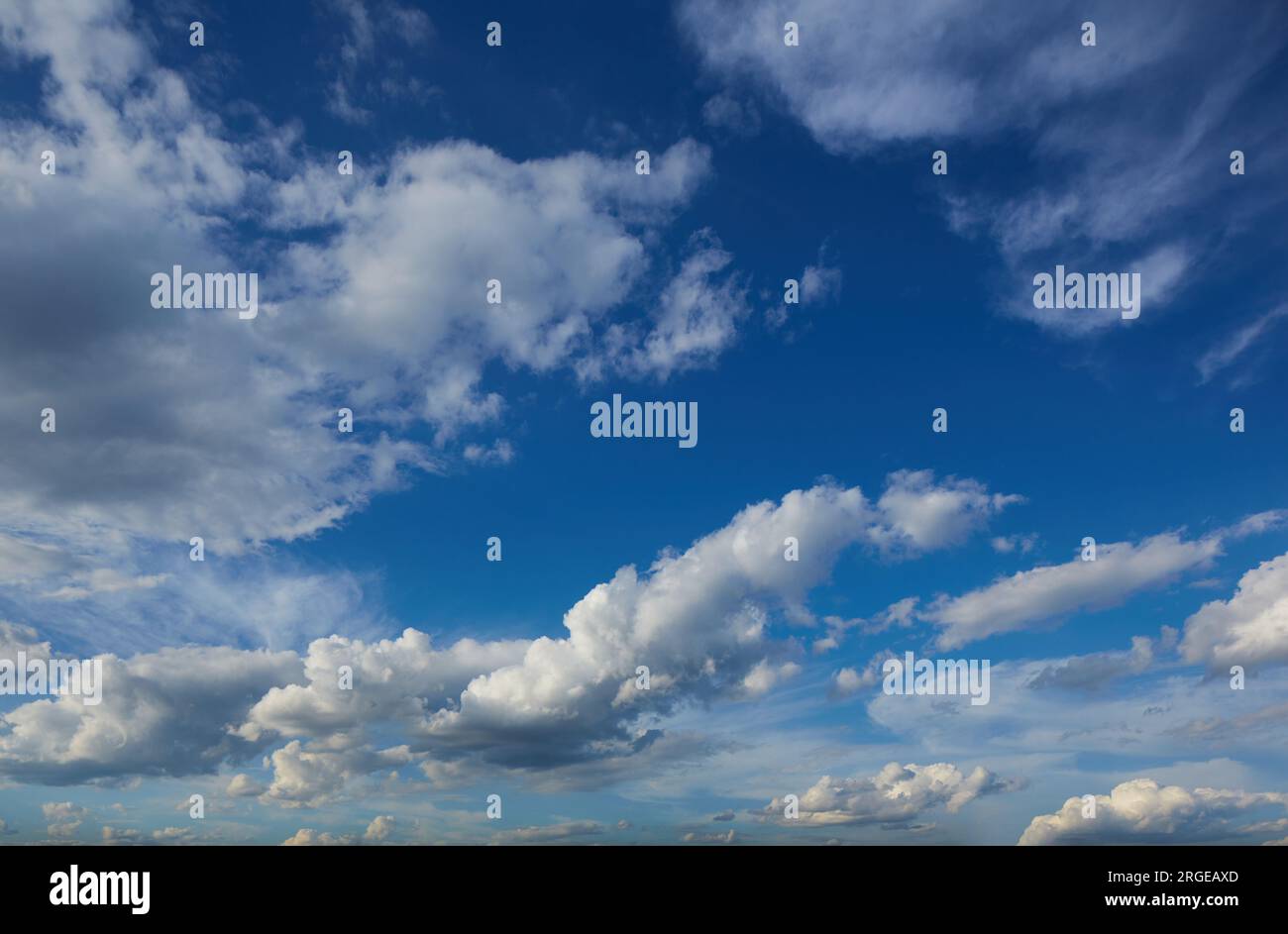 Panorama of daytime sky with clouds. sunset Sky background, daylight ...
