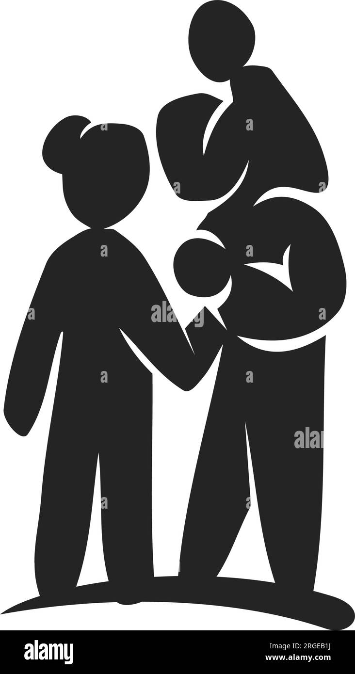 family logo template Isolated. Brand Identity. Icon Abstract Vector ...