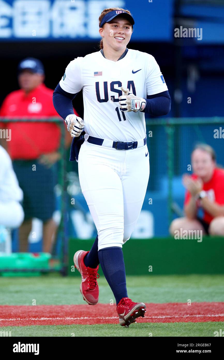 Kanagawa, Japan. 7th Aug, 2023. Megan Grant (USA) Softball : Women's ...