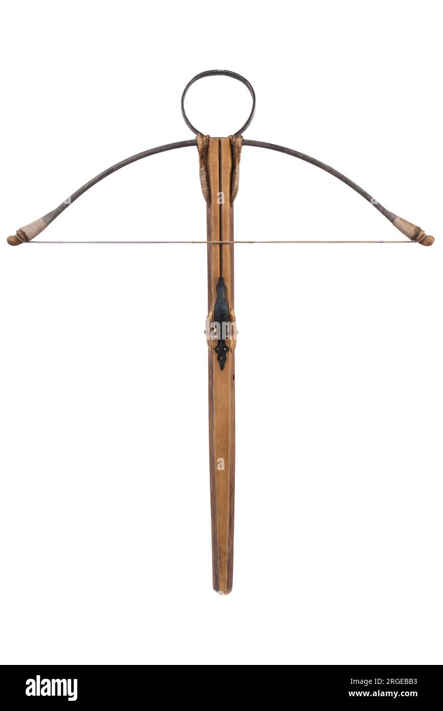 vintage crossbow isolated on white background Stock Photo - Alamy