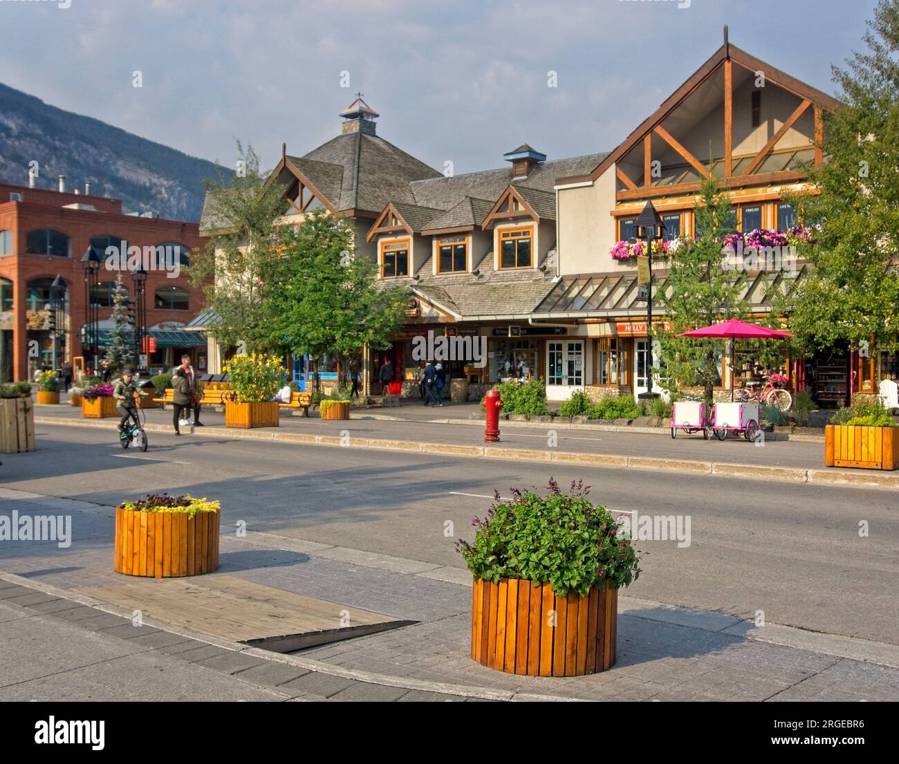 Town Banff Alberta Stock Photo - Alamy