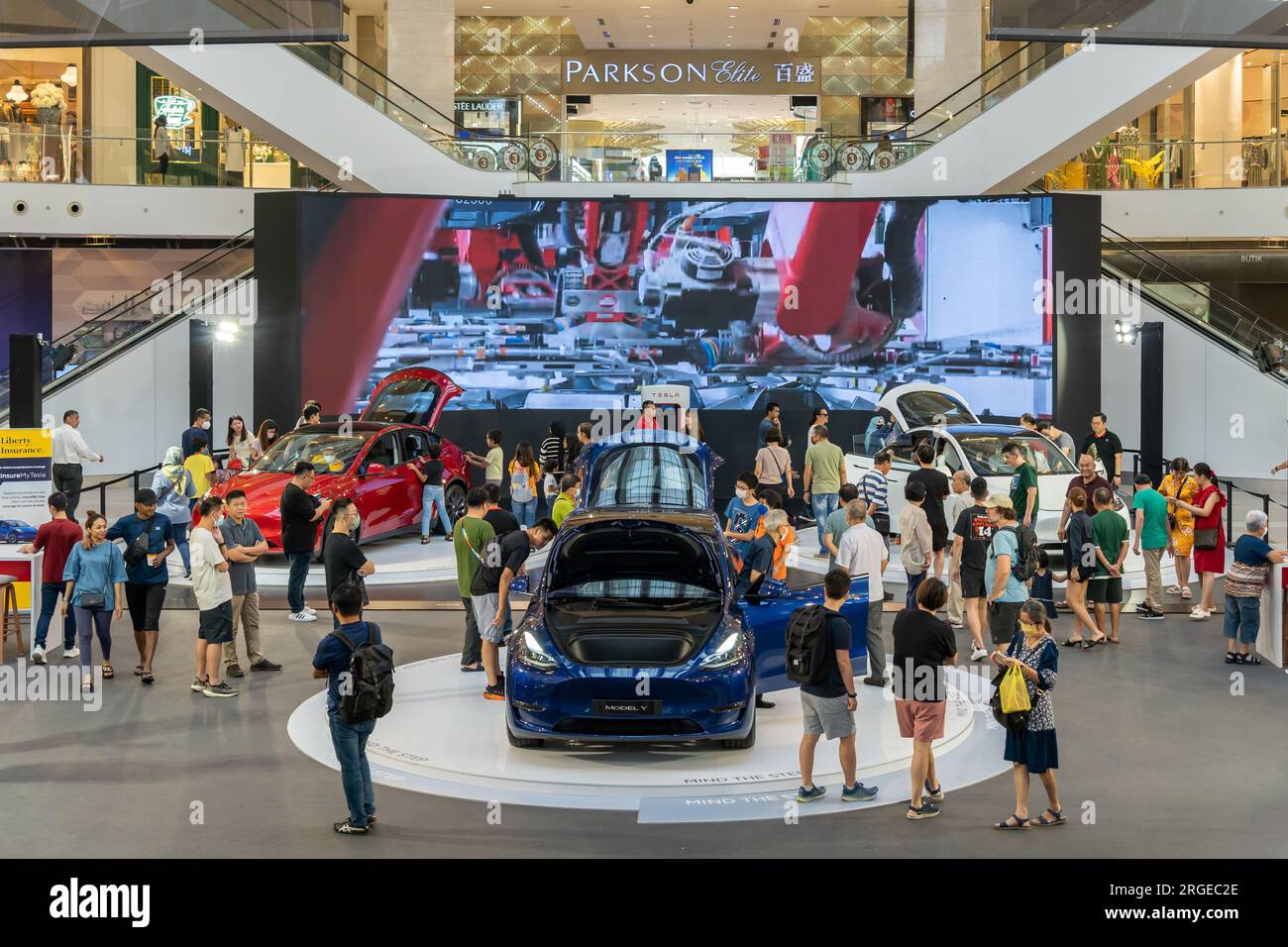 KL ,Malaysia - July 29,2023 : Tesla has launched its electric vehicle ...