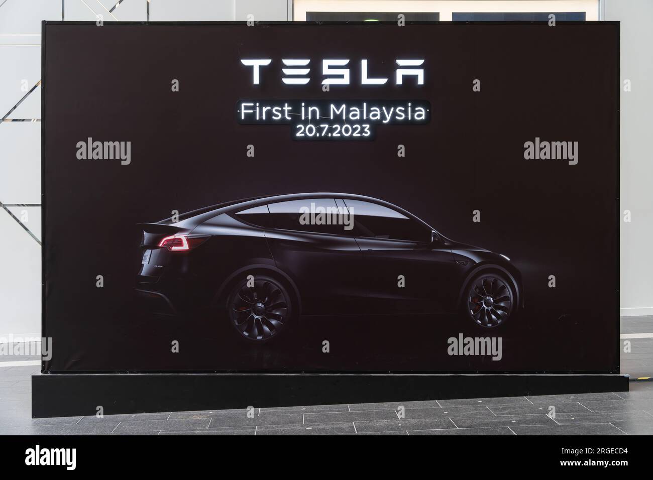 KL ,Malaysia - July 29,2023 : Tesla has launched its electric vehicle ...