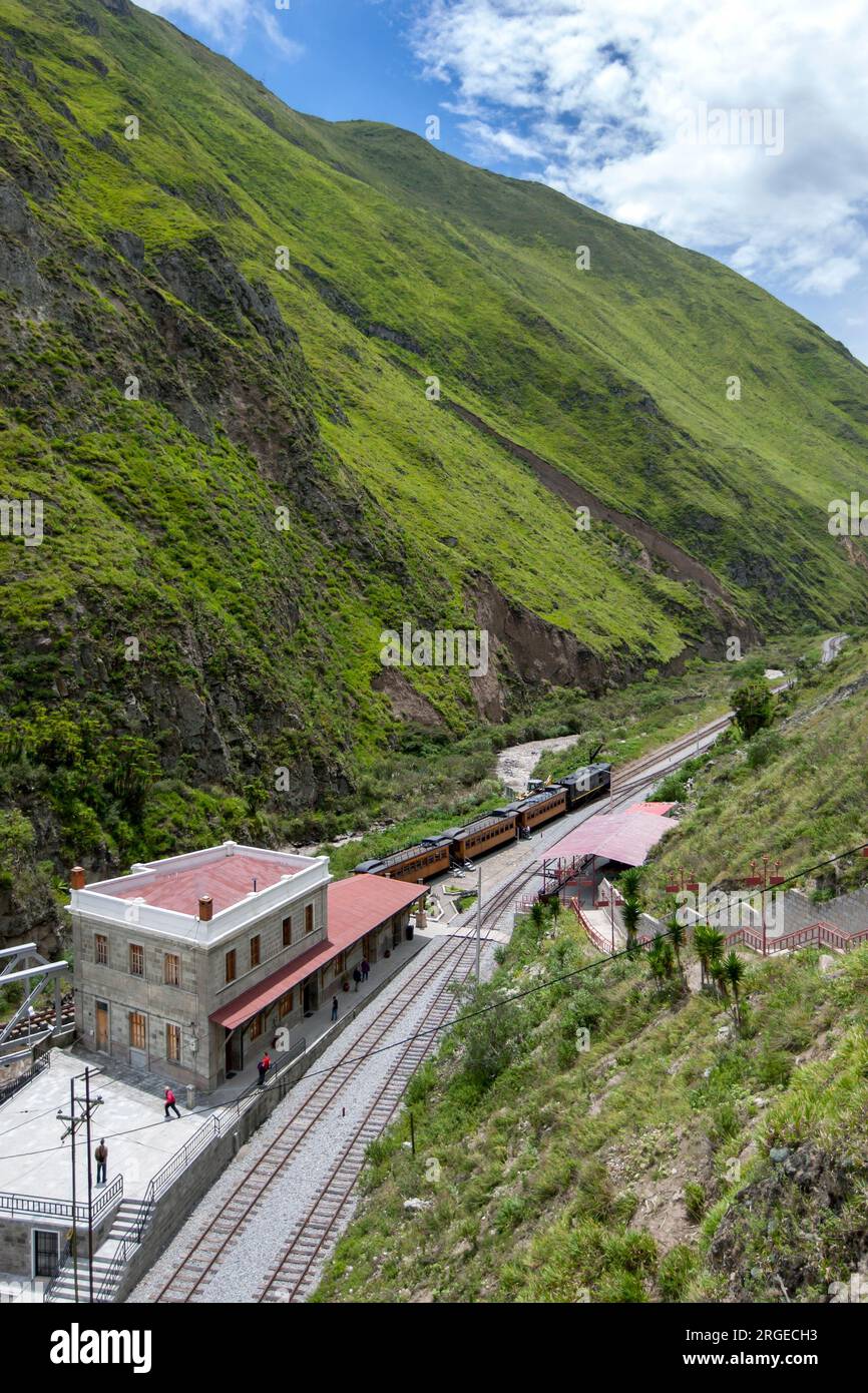 The Sibambe Station which is the final destination of the Devil’s Nose ...