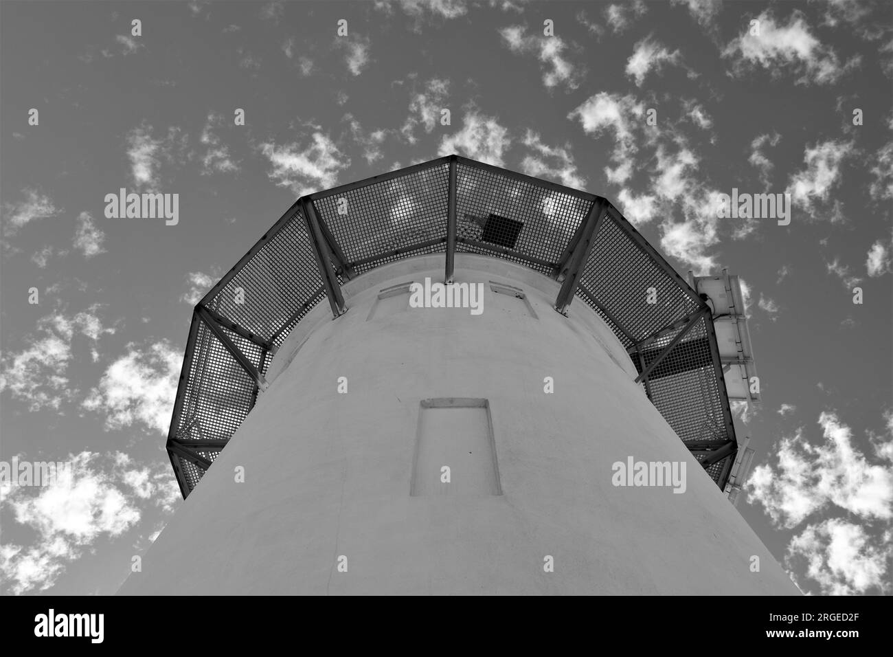 Blue sky clouds tourist spot Black and White Stock Photos & Images - Alamy