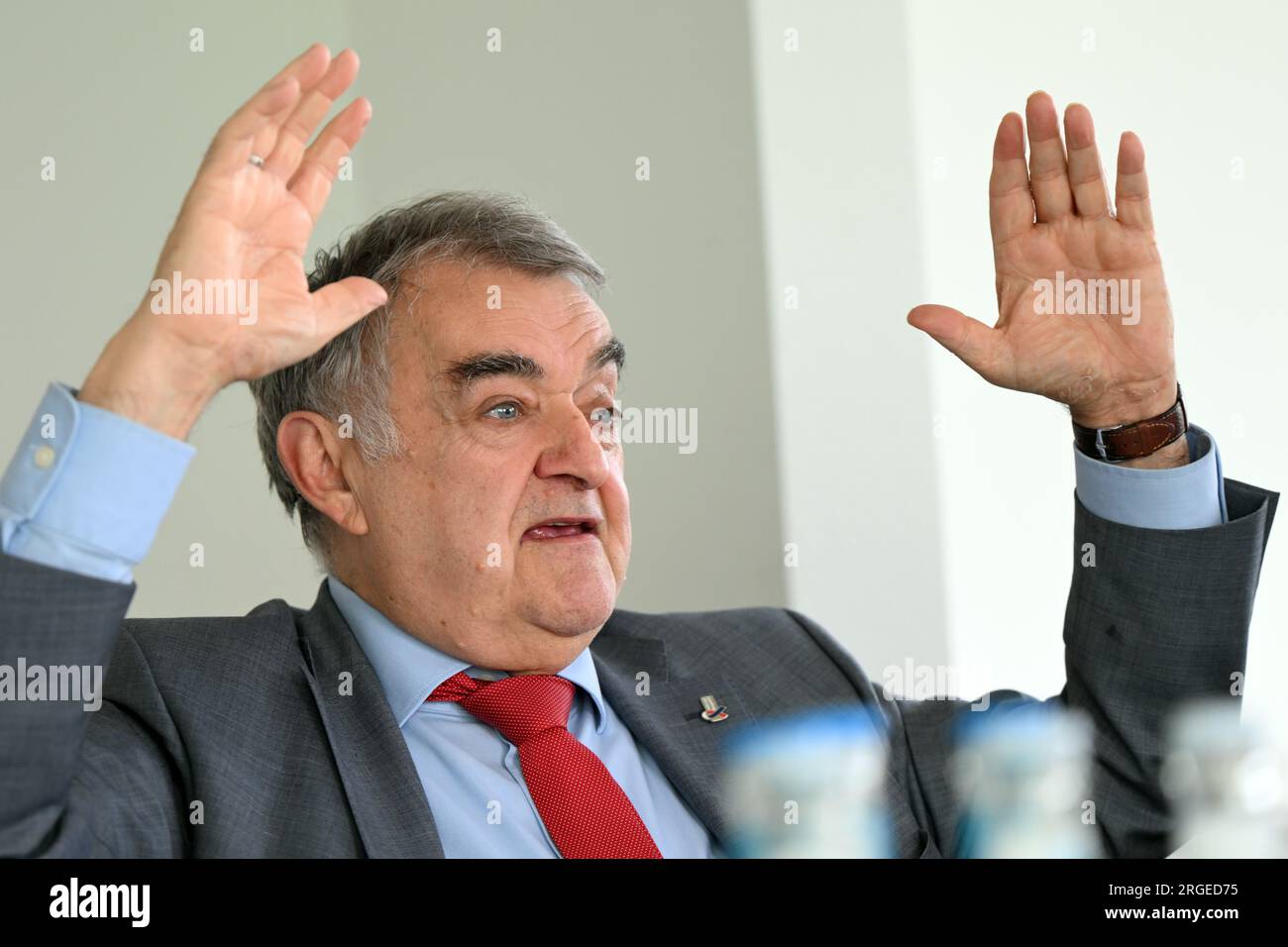 Duesseldorf, Germany. 08th Aug, 2023. Herbert Reul (CDU), Interior ...