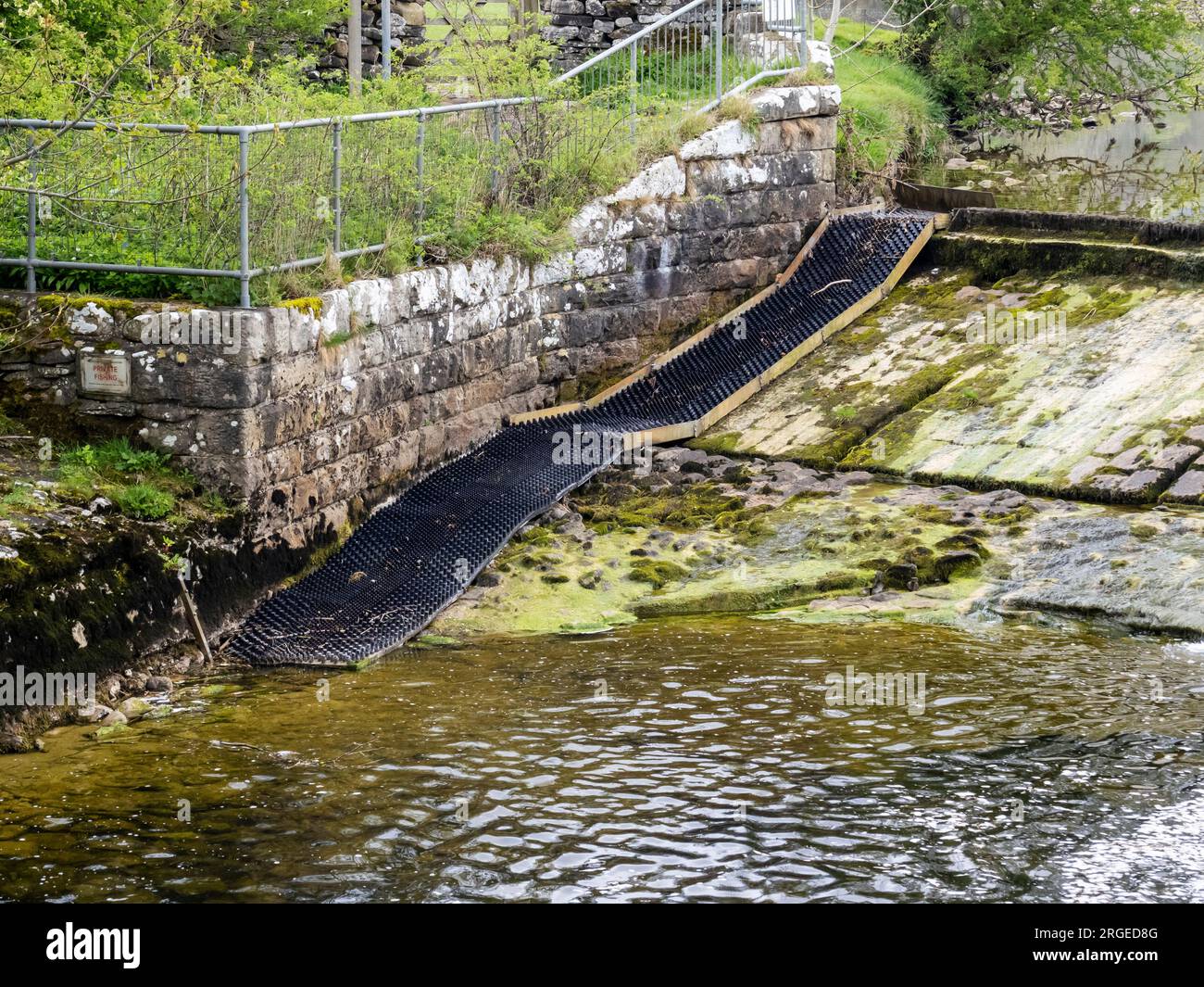 Eel pass and fish ladder Stock Photo - Alamy