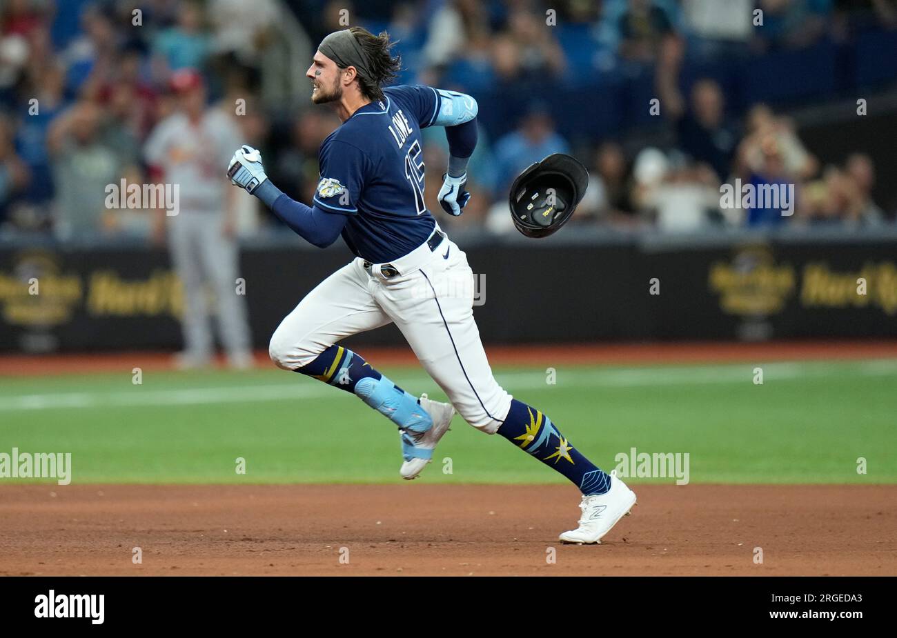 Tampa Bay Rays' Josh Lowe triples of St. Louis Cardinals starting ...