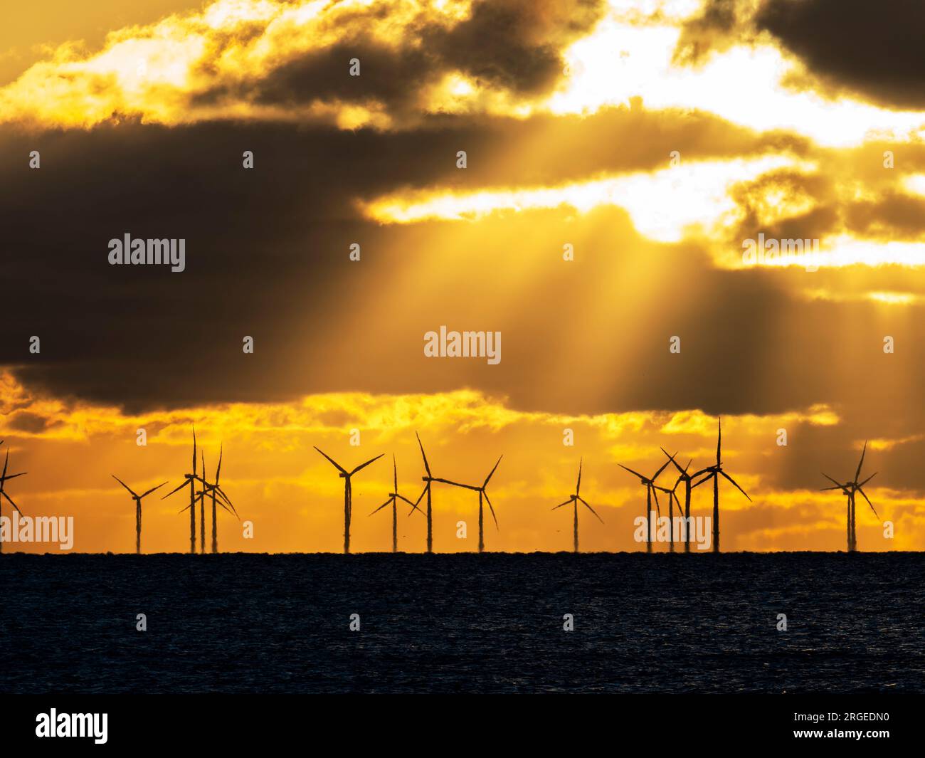 Walney offshore wind farm Stock Photo - Alamy