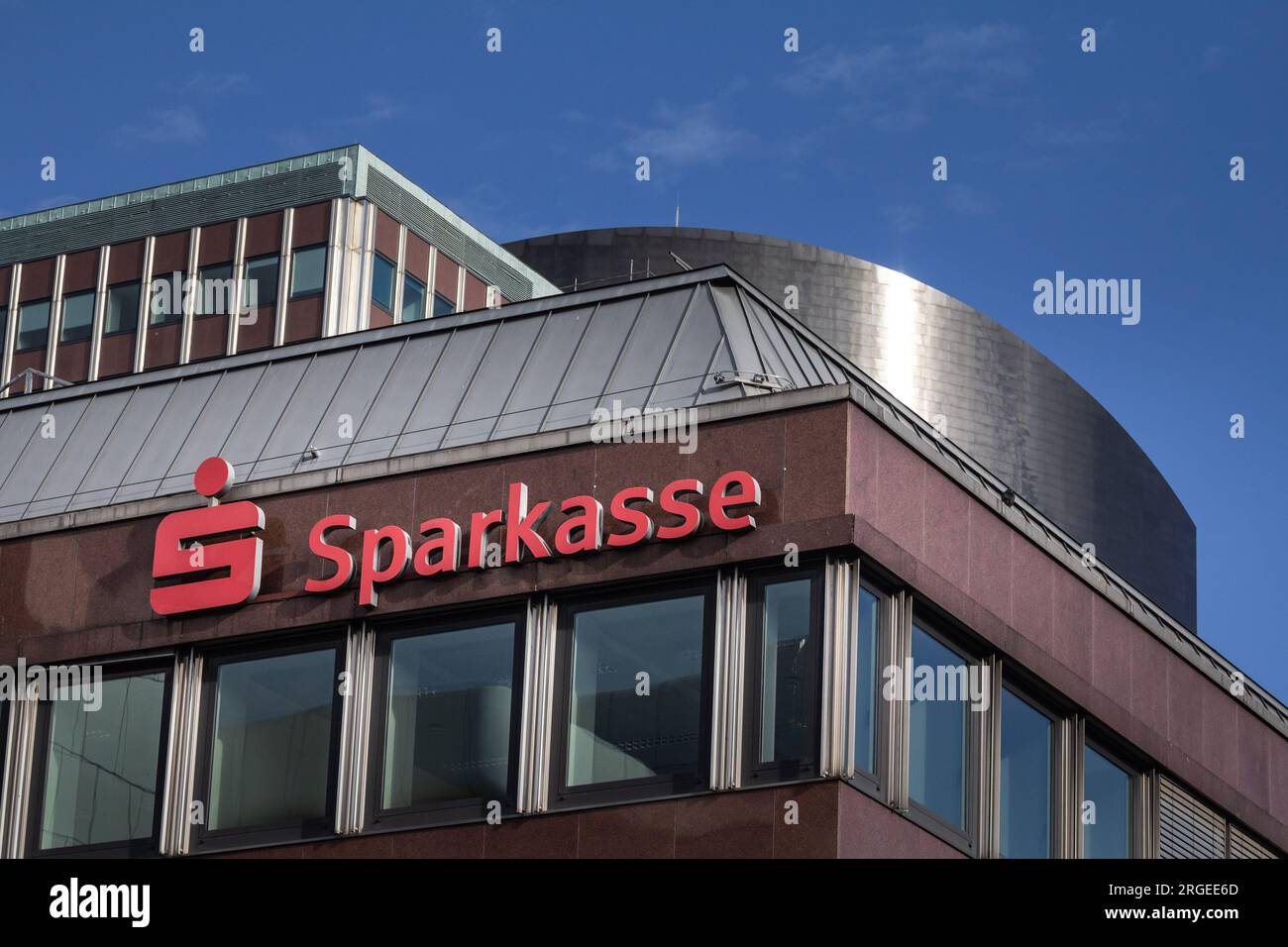Picture of a sign with the logo of Sparkasse on their office in ...