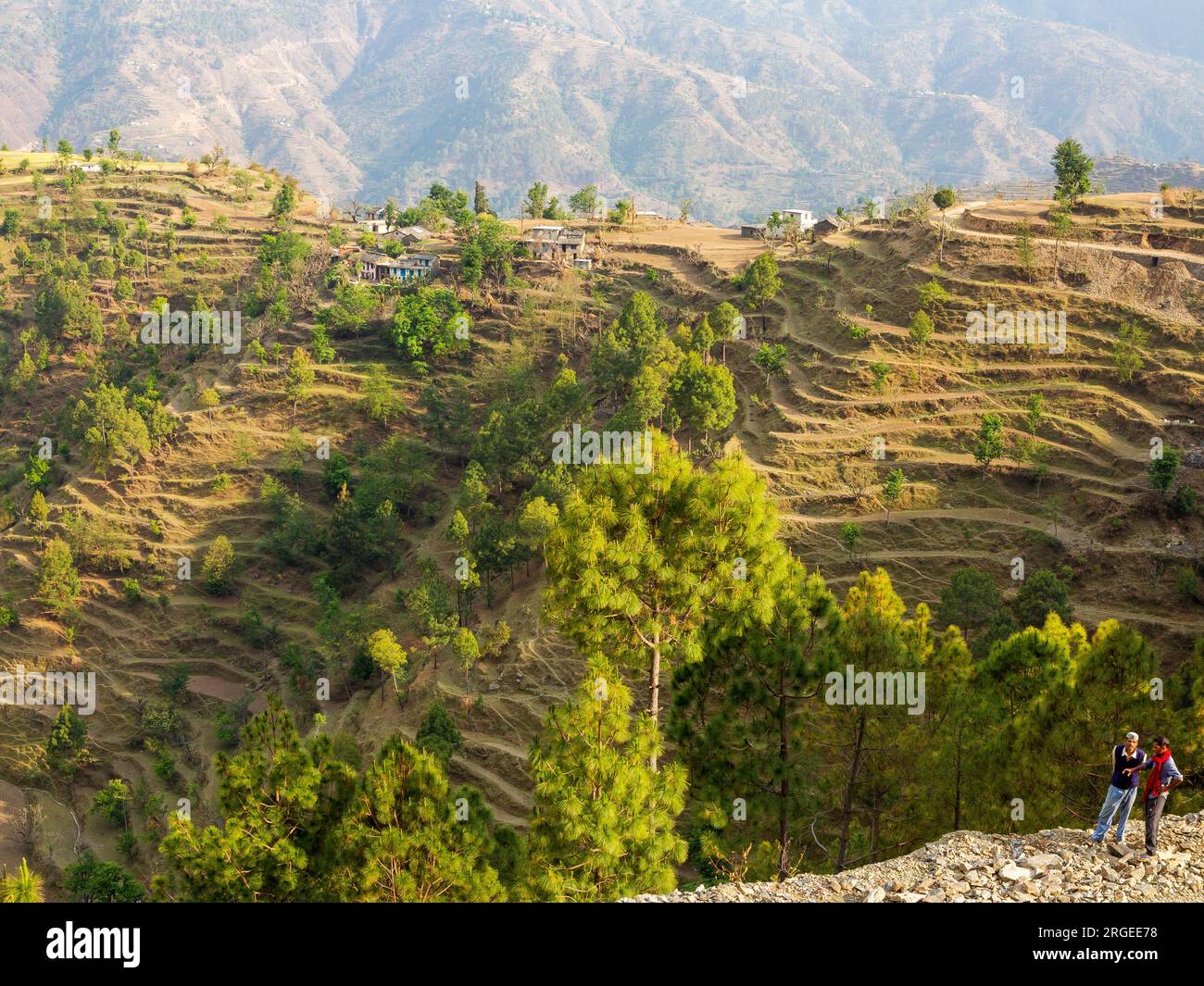 Sanouli village, Kumaon Hills, Uttarakhand, India Stock Photo - Alamy