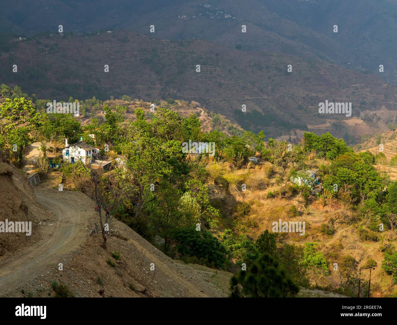Sanouli village, Kumaon Hills, Uttarakhand, India Stock Photo - Alamy