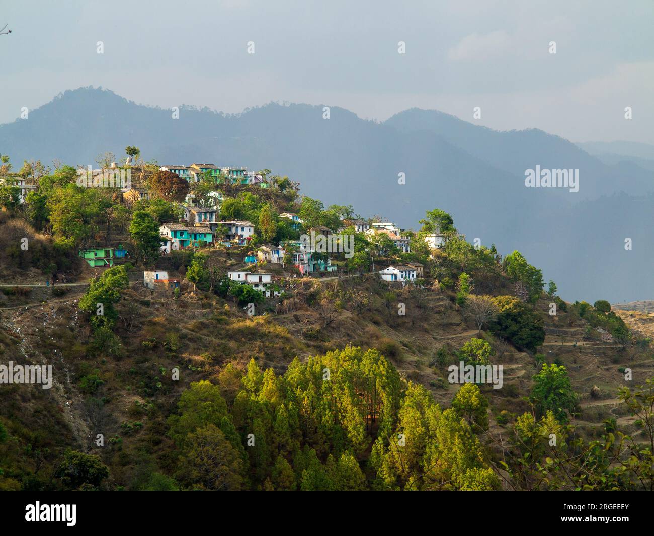Sanouli village, Kumaon Hills, Uttarakhand, India Stock Photo - Alamy