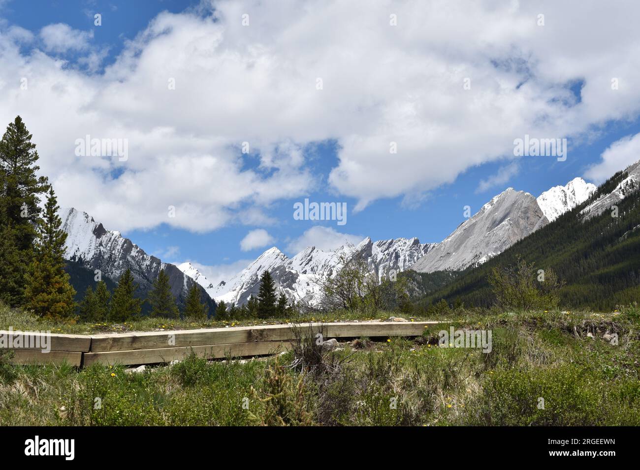 Spring afternoon hike in Johnston Canyon at the Ink Pots, Banff Alberta ...