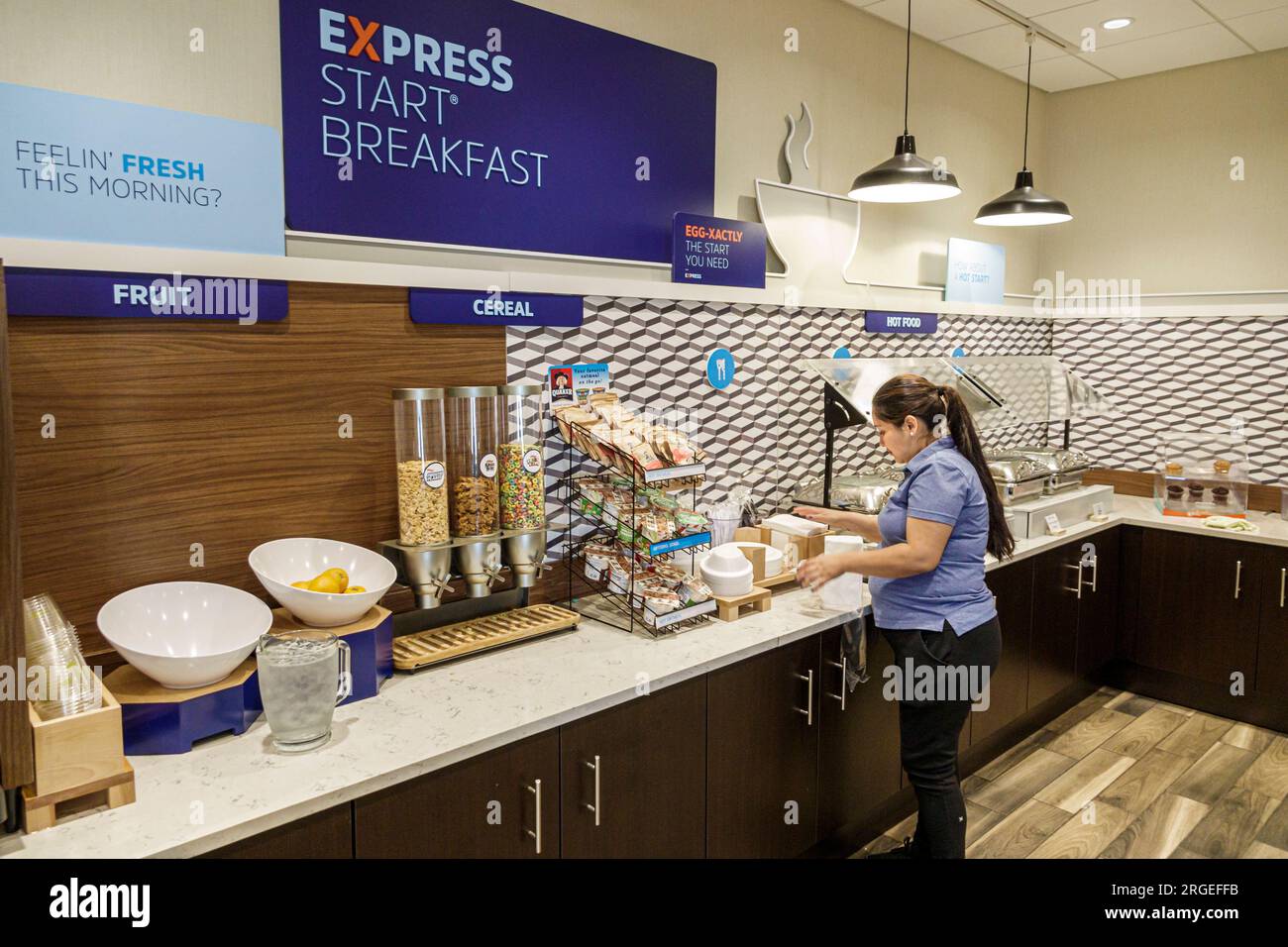 Free included breakfast self serve service counter hi-res stock ...