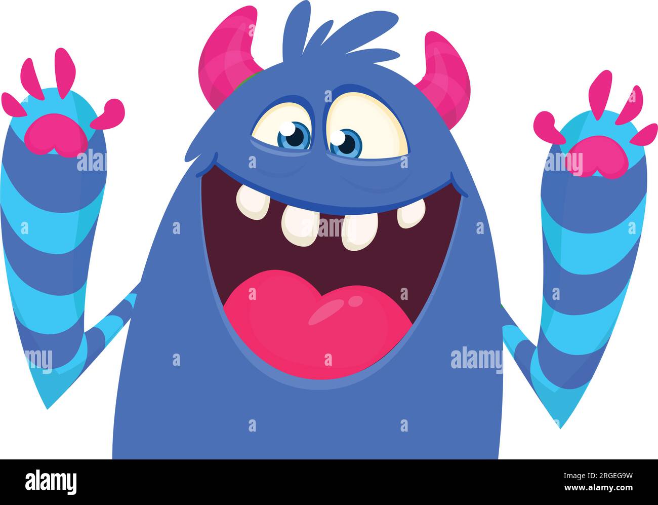 Cartoon illustration bigfoot waving hi-res stock photography and images ...