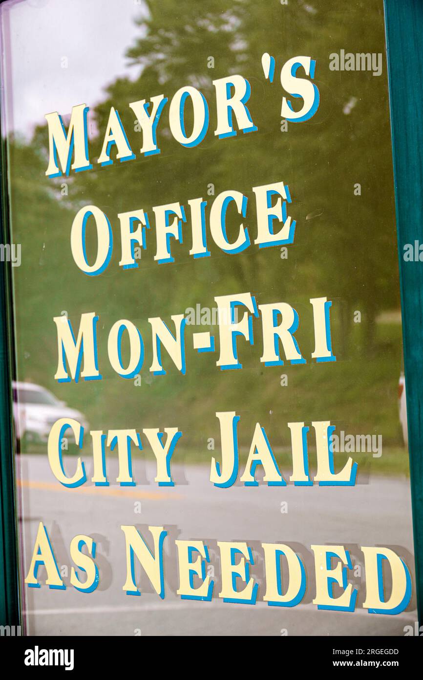 Saluda North Carolina,mayor's office city jail,outside exterior ...