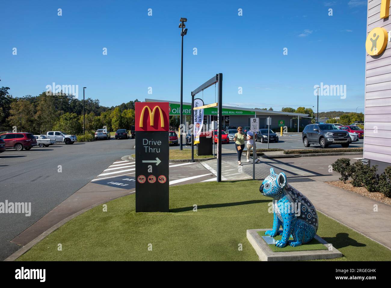Port Macquarie service area and rest stop, McDonald's restaurant, for ...
