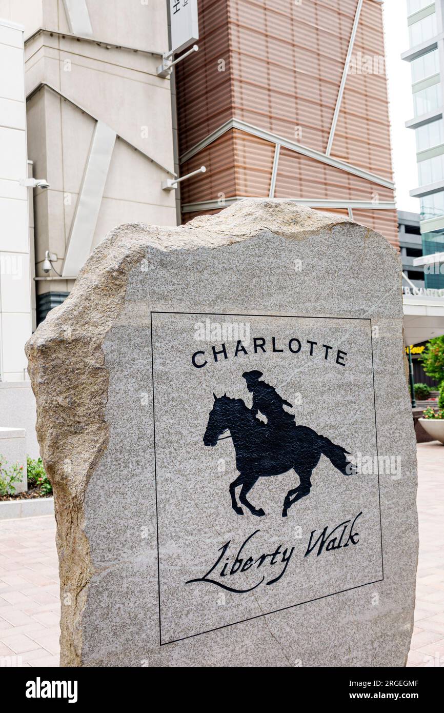 Charlotte North Carolina,downtown South Tryon Street,Liberty Walk ...