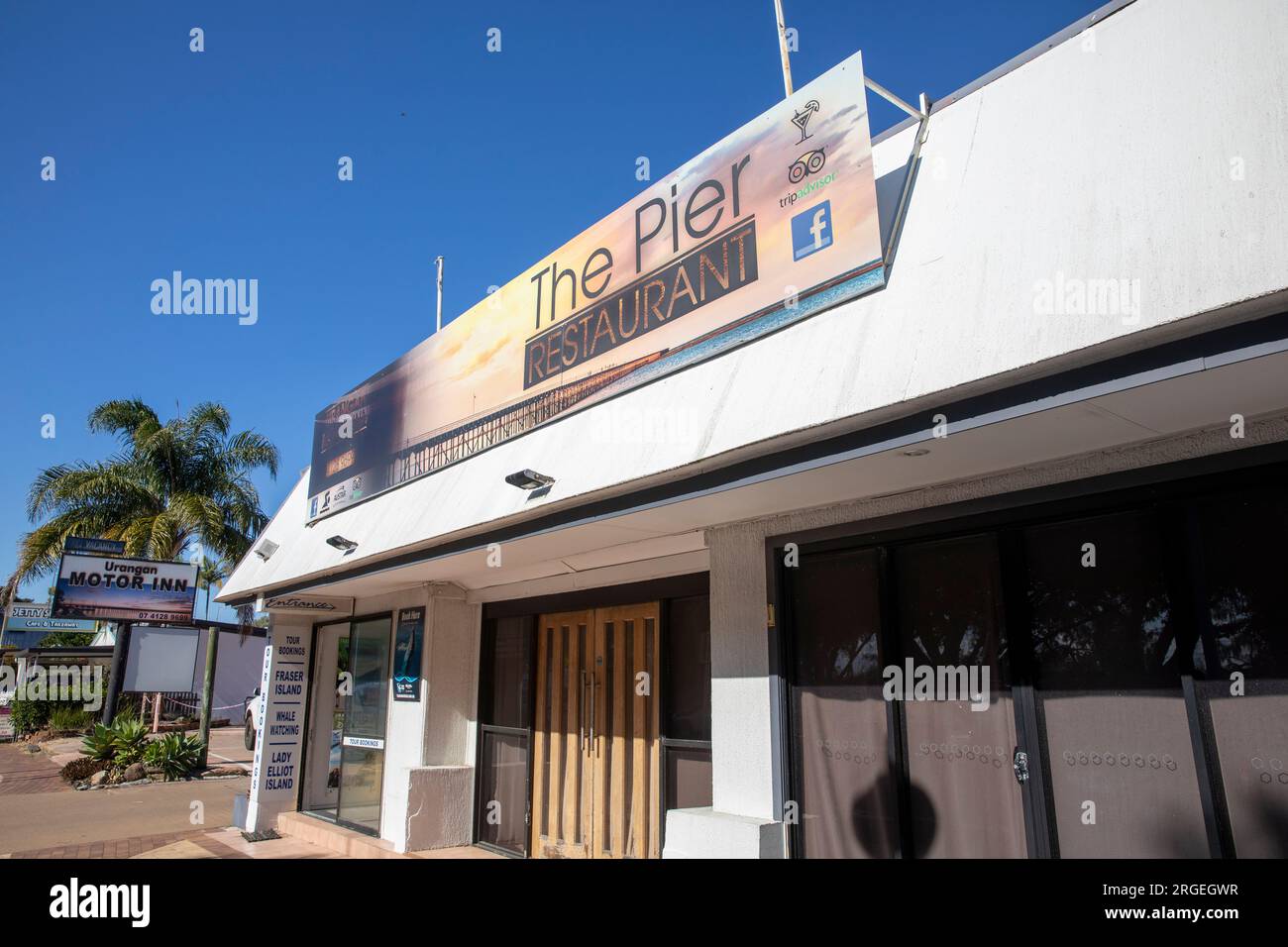 Hervey Bay Queensland, the Pier Restaurant which is permanently closed ...