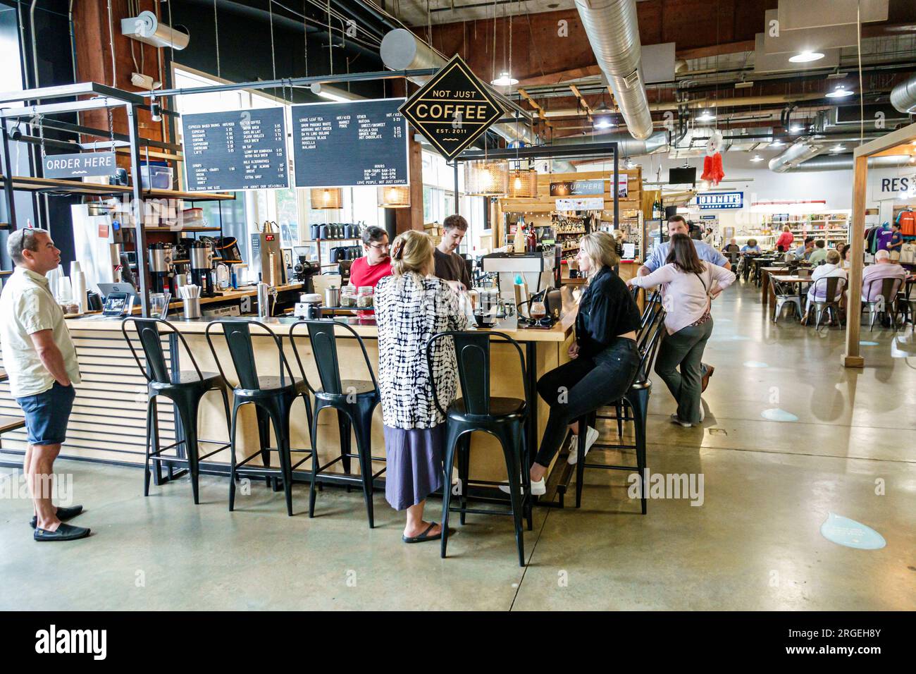 Charlotte North Carolina,7th Street Indoor Public Market,eateries,man men male,woman women lady ...
