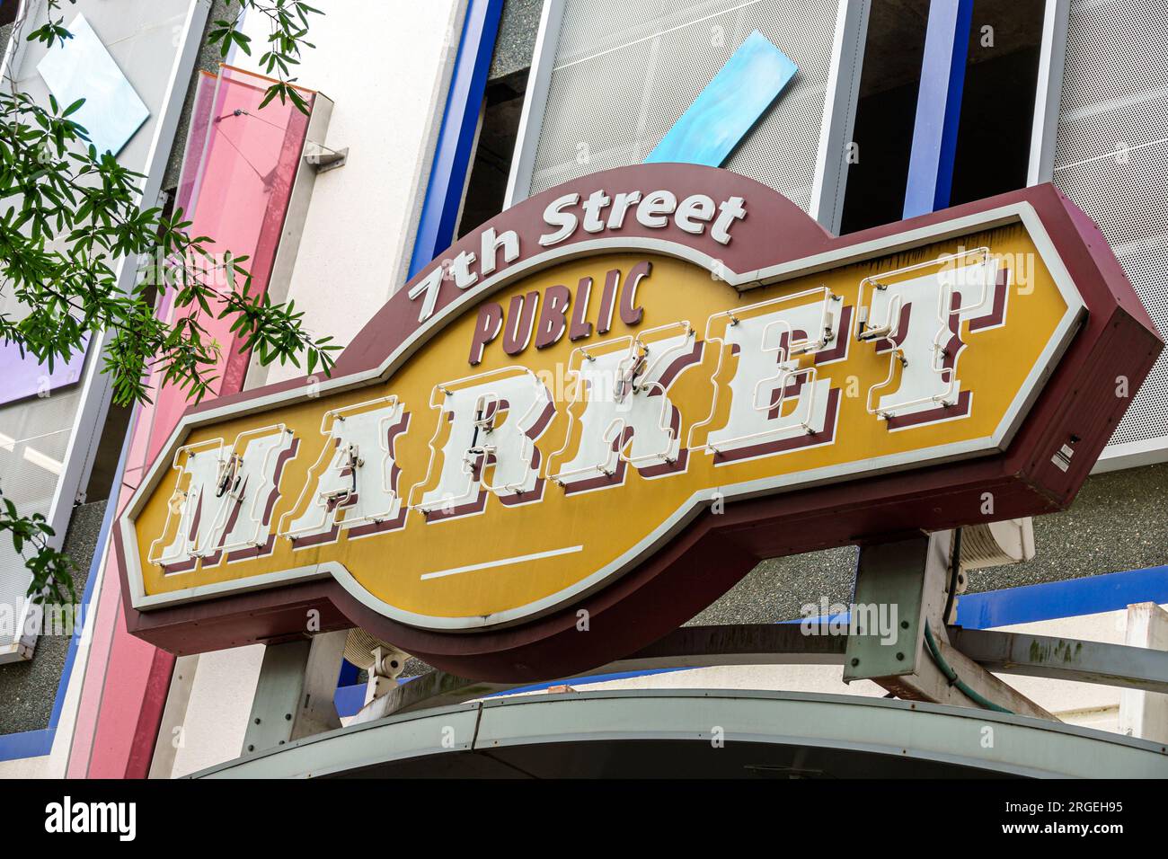 Charlotte North Carolina,7th Street Indoor Public Market,neon sign ...