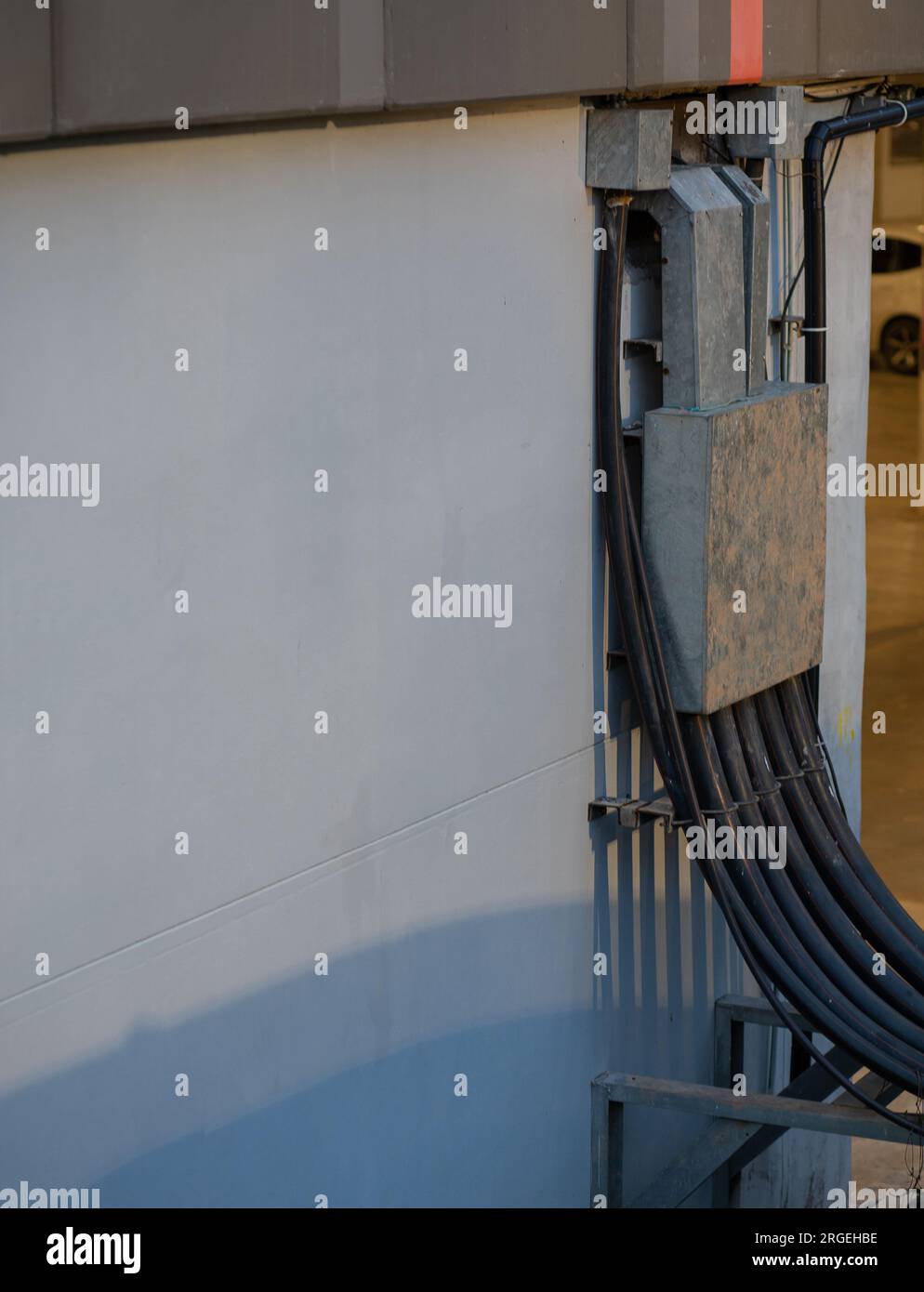 Electrical cabinet or high voltage connection point Stock Photo - Alamy